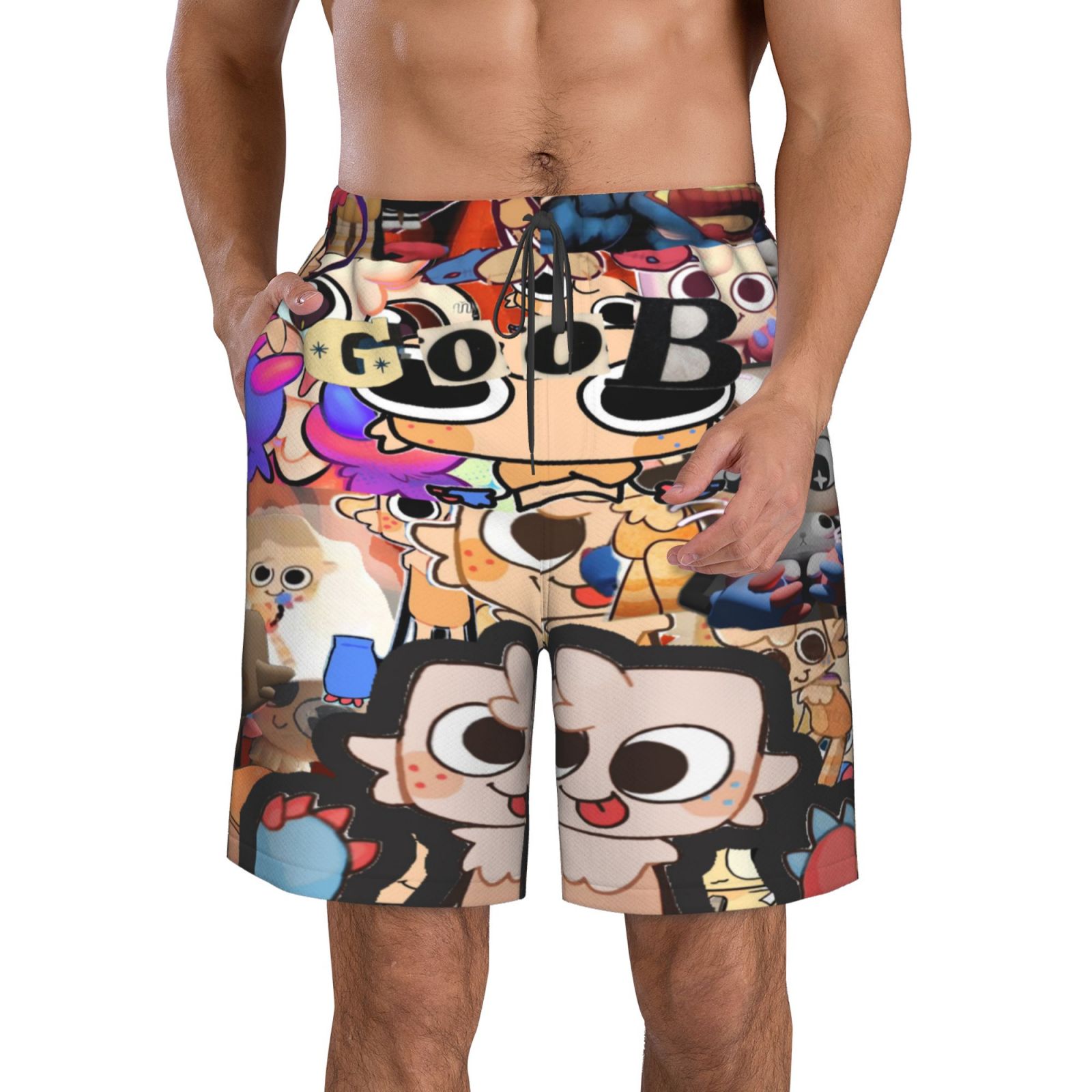 Men'S Dandy-S World Board Shorts 3d Graphic Swim Trunks Colorful ...