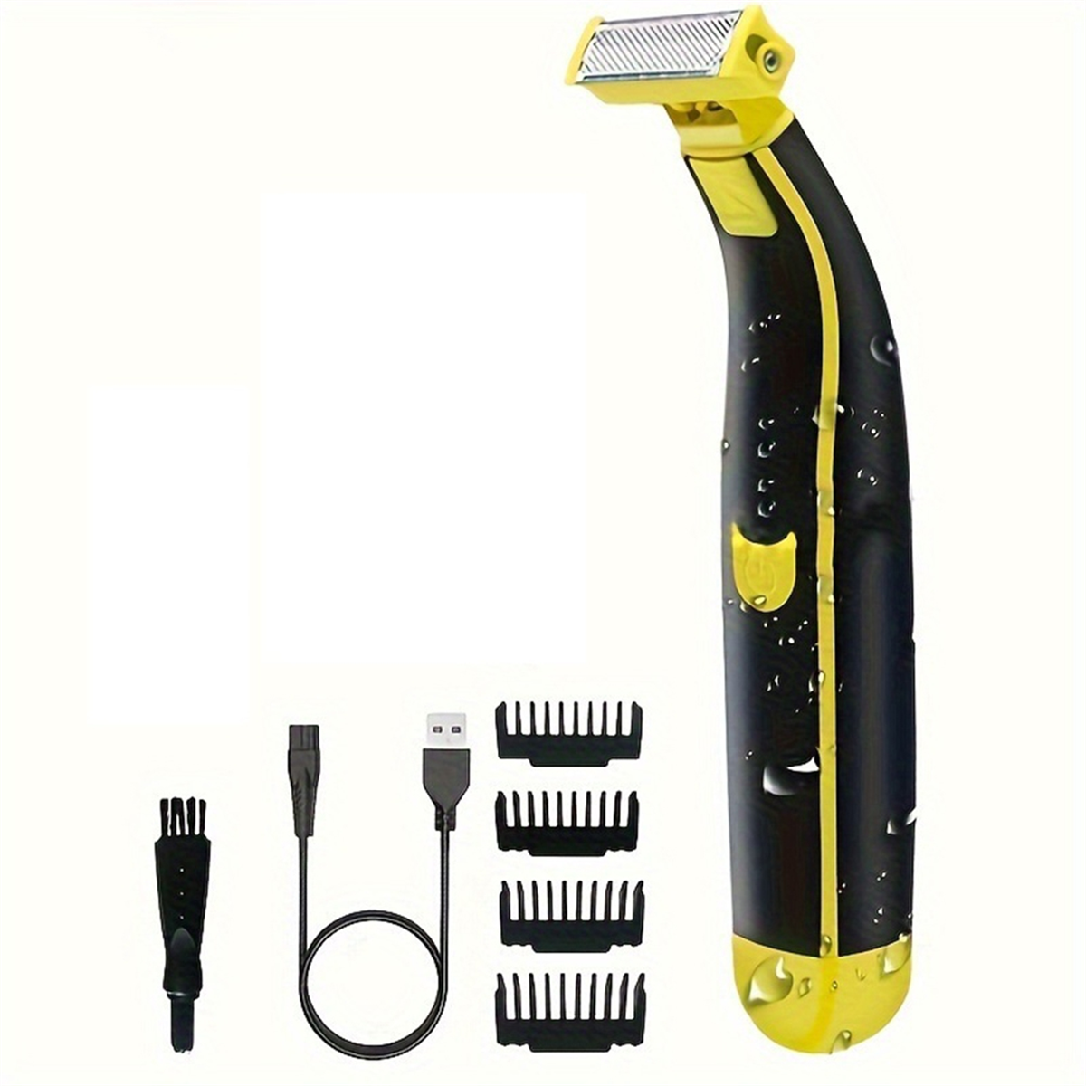 Men'S Electric Shaver Dual Blade Wet & Dry Razors Full Body Washable ...