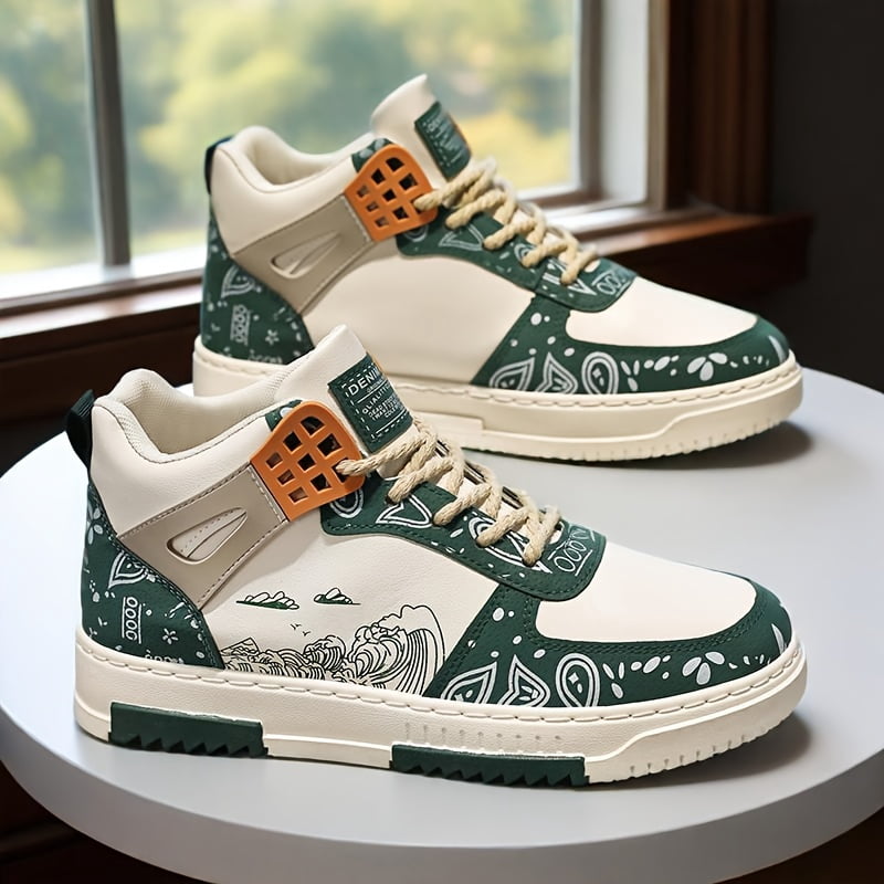 Men'S Fashion Street High-Top Skateboarding Shoes | Comfortable Non ...