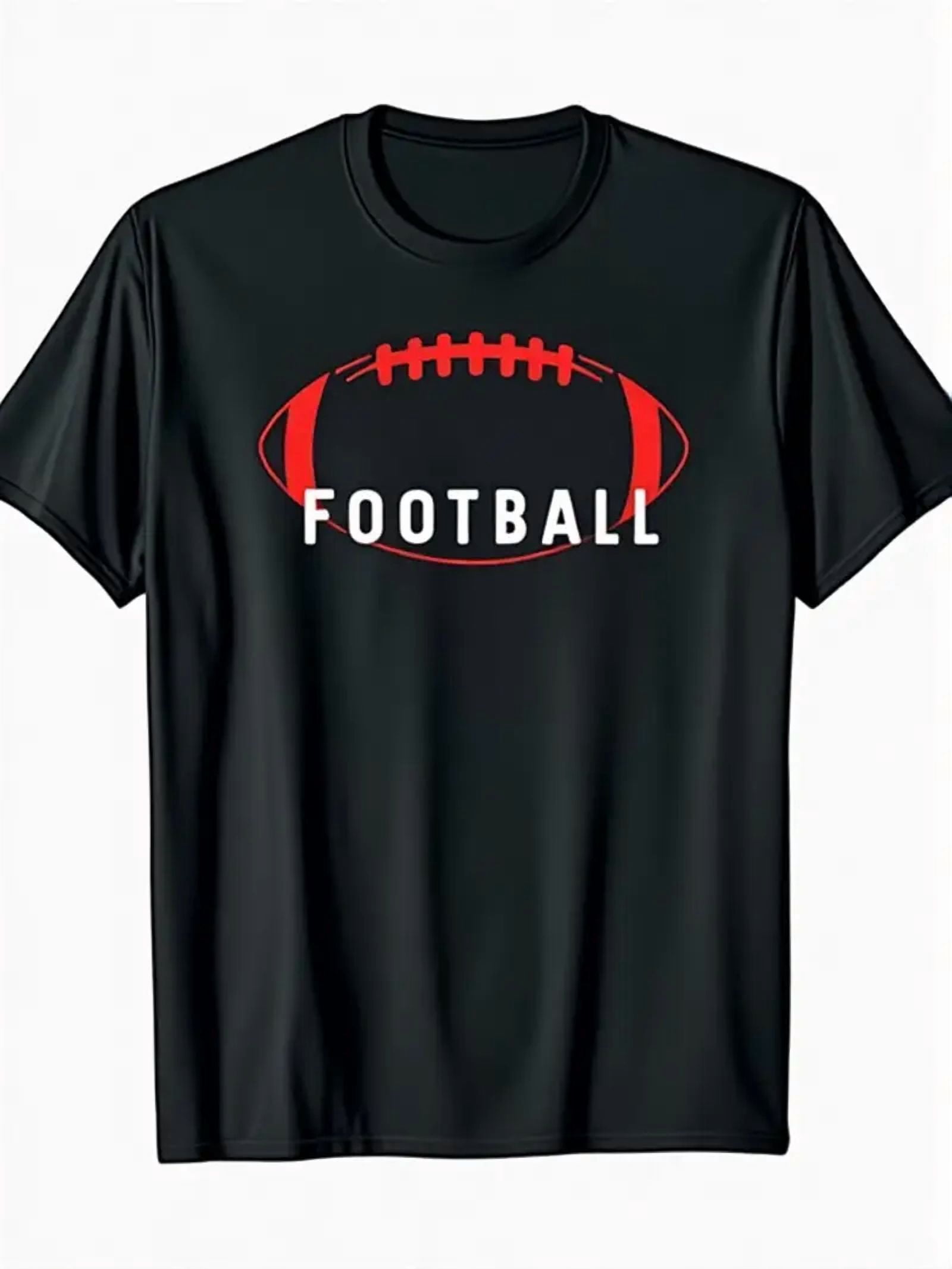 Men'S Football Graphic T-Shirt - Bold American Football Player Design ...