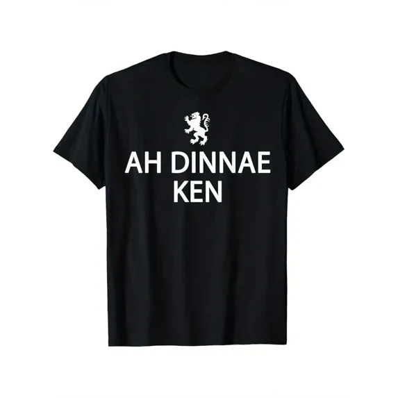Men'S Funny Scottish Saying T-Shirt - "Ah Dinnae Ken" Retro Graphic Tee ...