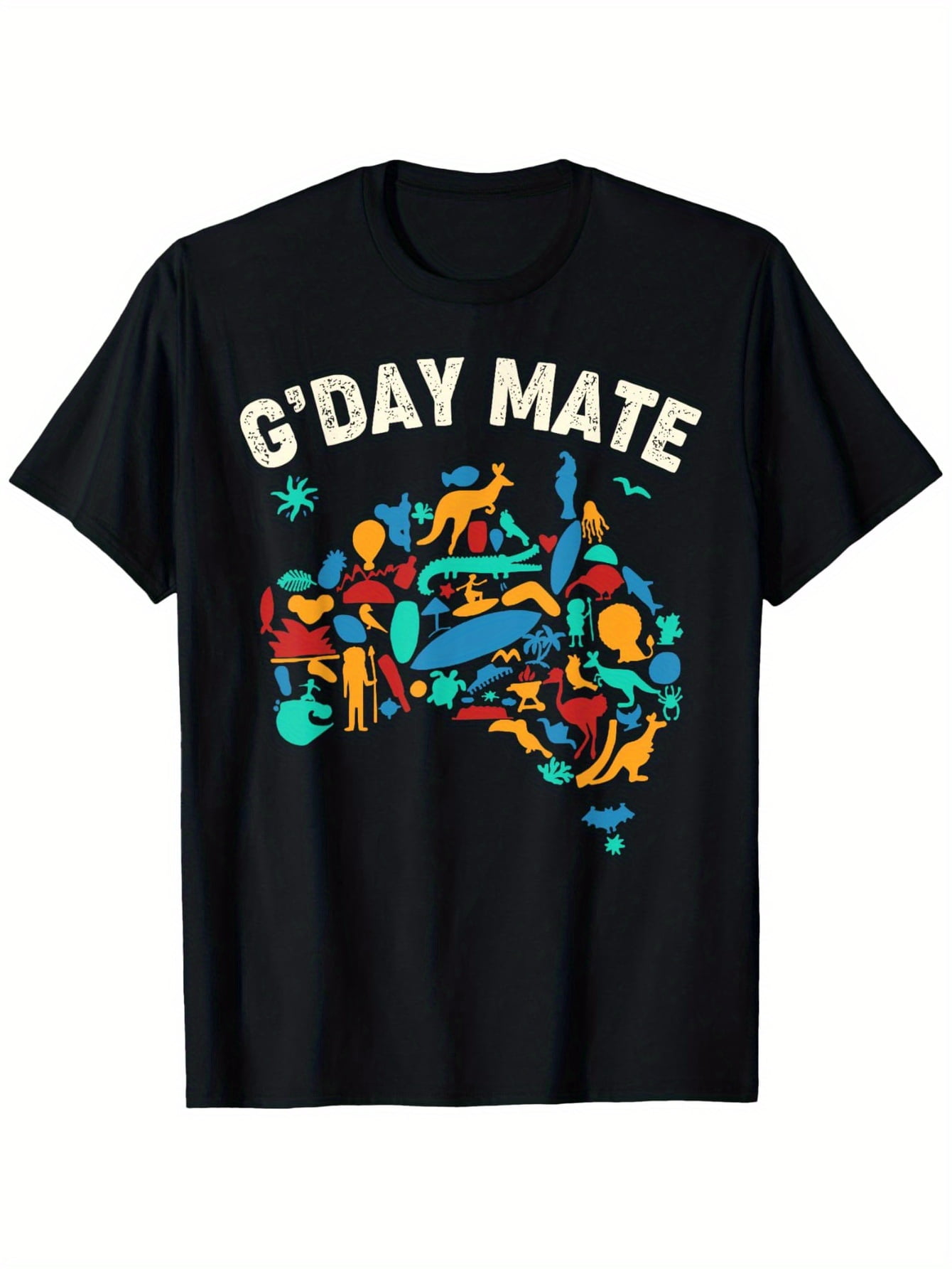 Men'S 'Graphic T-Shirt 100% Cotton, Round Neck, Short Sleeve ...