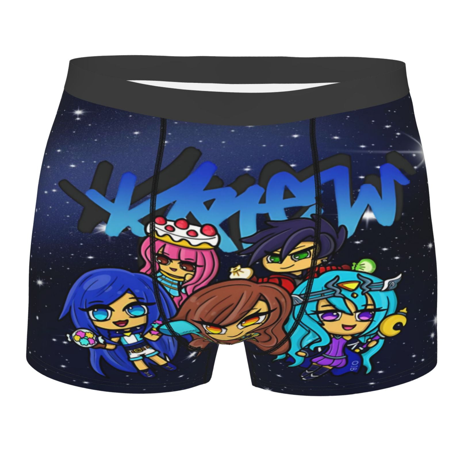 Men'S Itsfunneh Krew Boxer Briefs Underwear Cartoon Boxer Shorts ...