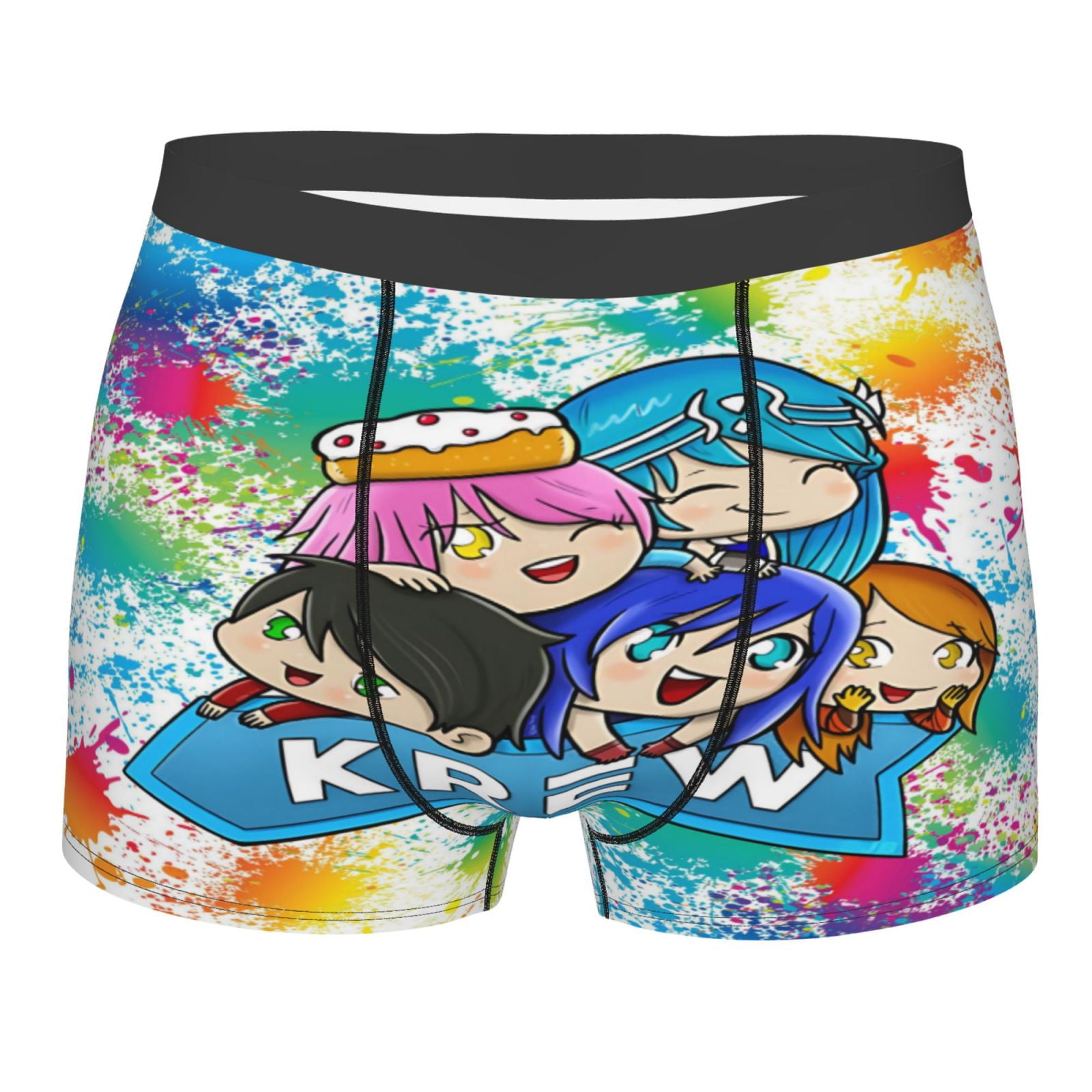 Men'S Itsfunneh Krew Boxer Briefs Underwear Cartoon Boxer Shorts ...