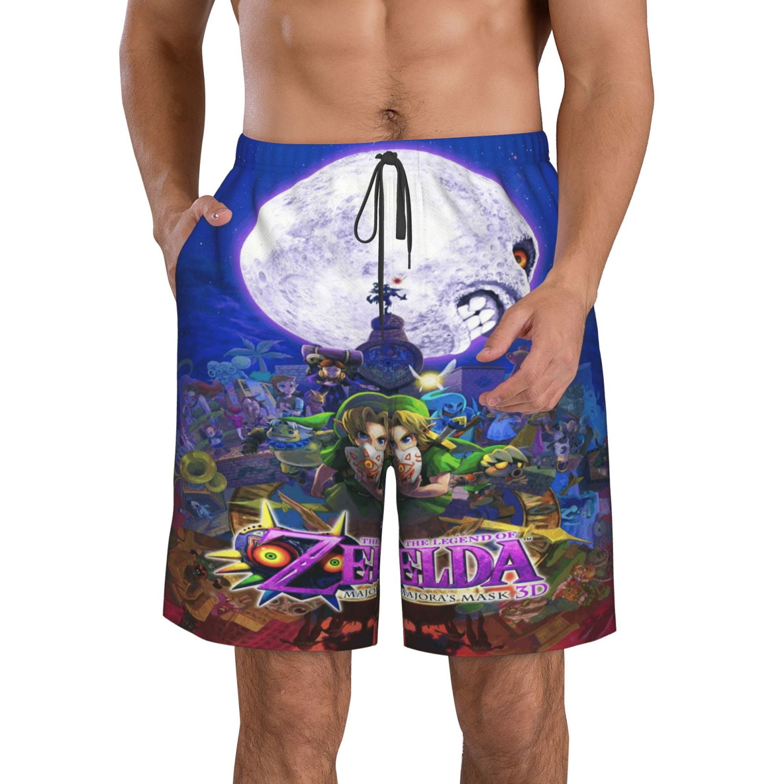 Men'S Le-Gend 0f Zel-,Da0 Board Shorts 3d Graphic Swim Trunks Colorful ...