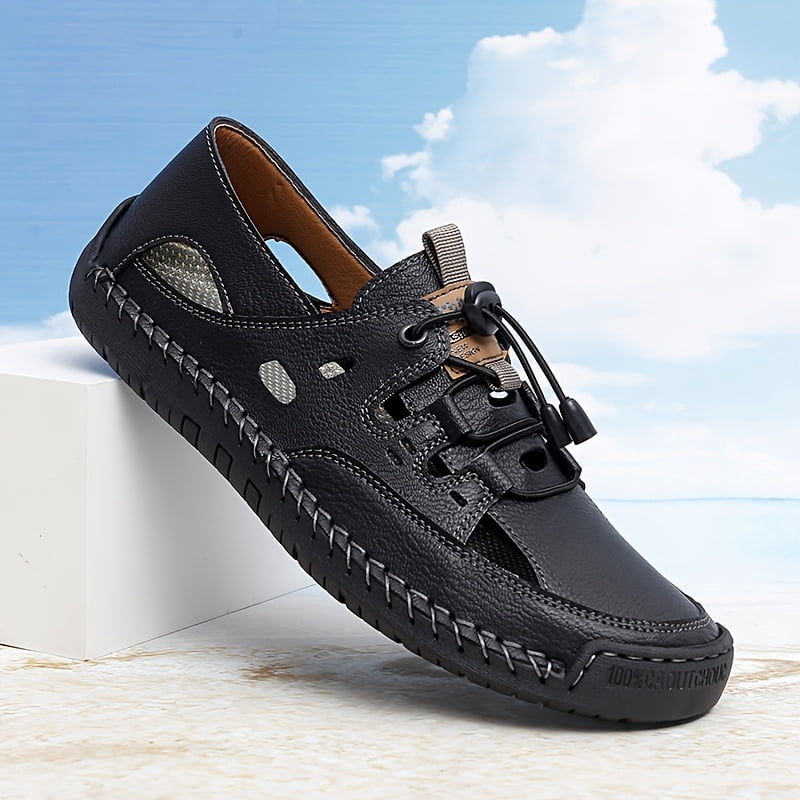 Men'S Plus-Size Casual Shoes with Adjustable Elastic Bands, Outdoor ...