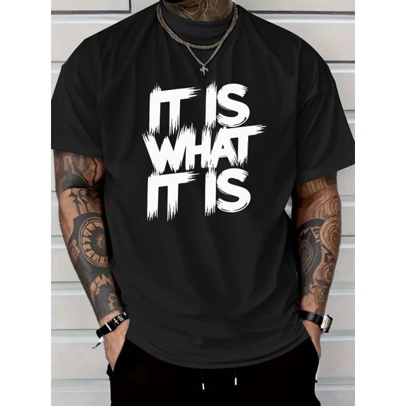 Men'S Red Pattern T-Shirt | Casual Short Sleeve Round Neck, Eye ...