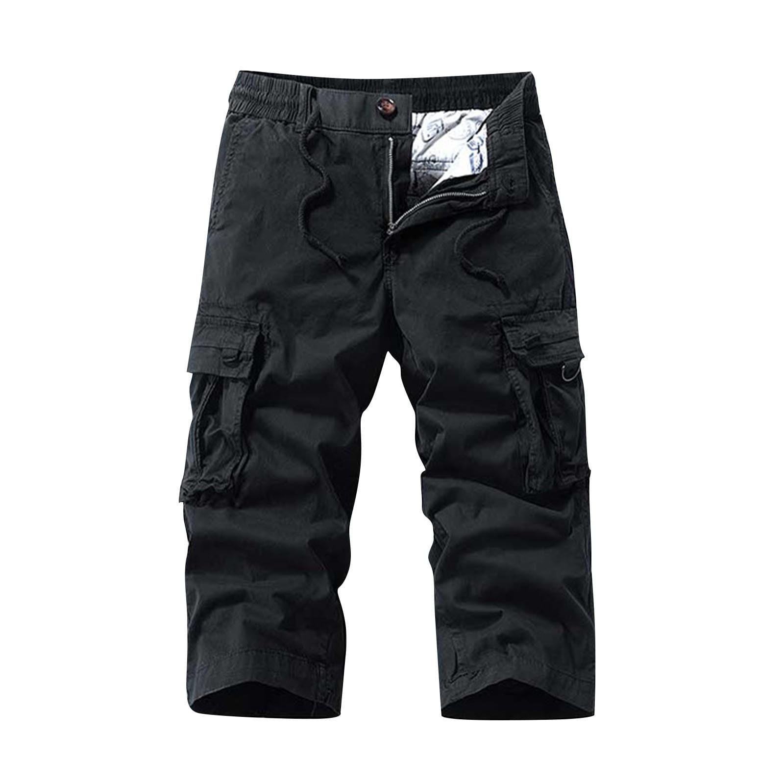 Men'S Shorts With Elastic Waist Shorts For Men Work Cargo Long Shorts ...