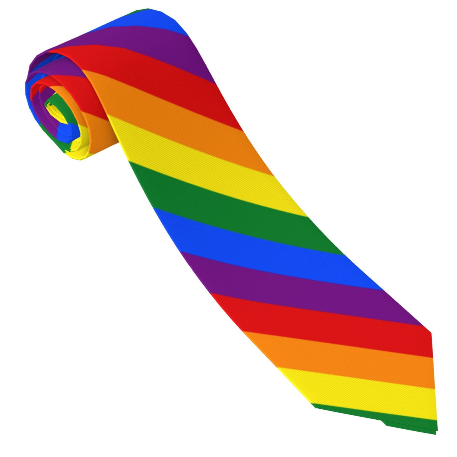 Men'S Tie Gay Pride Flag Rainbow Print Polyester Necktie - One Size ...