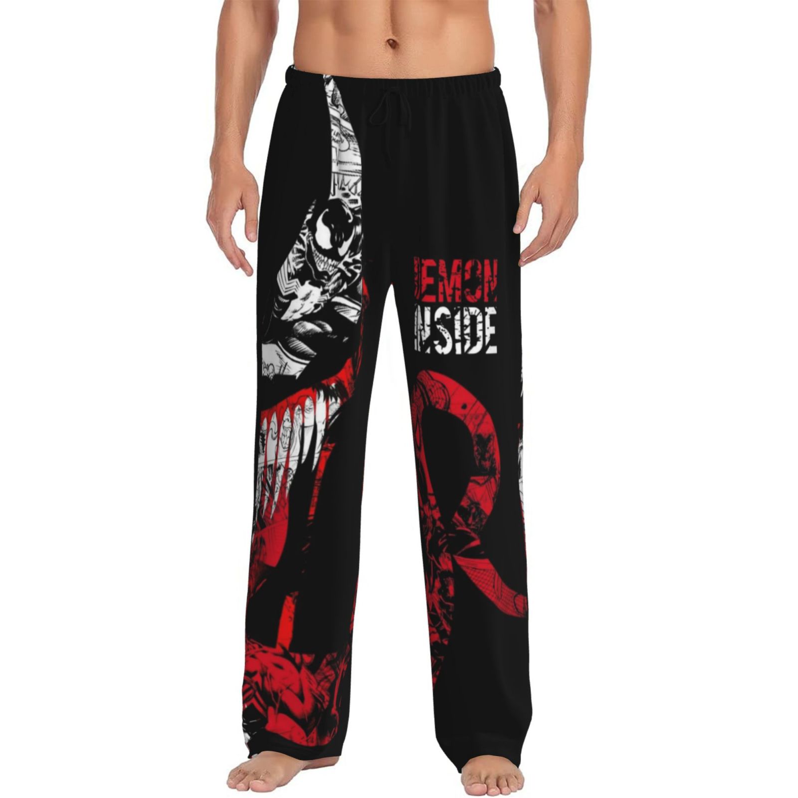 Men'S Venom Pajamas Pajama Bottoms Comfortable Sleep Pant With Pocket ...