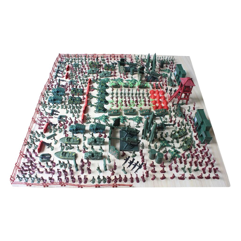 Men Set, 575 PCS Action Figures Battle Playset with Soldiers, Tank ...