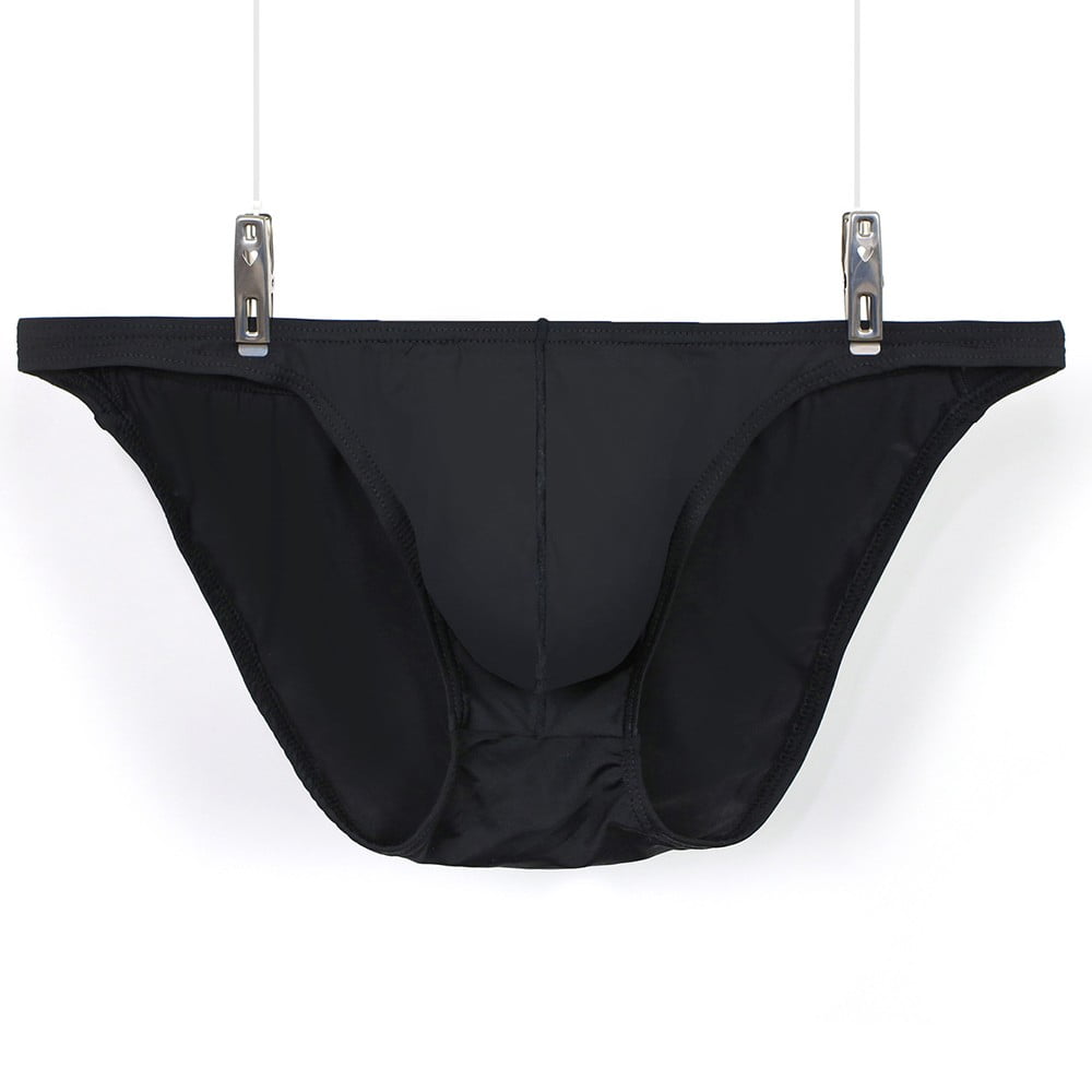 Men Sexy Low Waist Breathable Big Pouch Briefs Swim Trunks Swimming ...