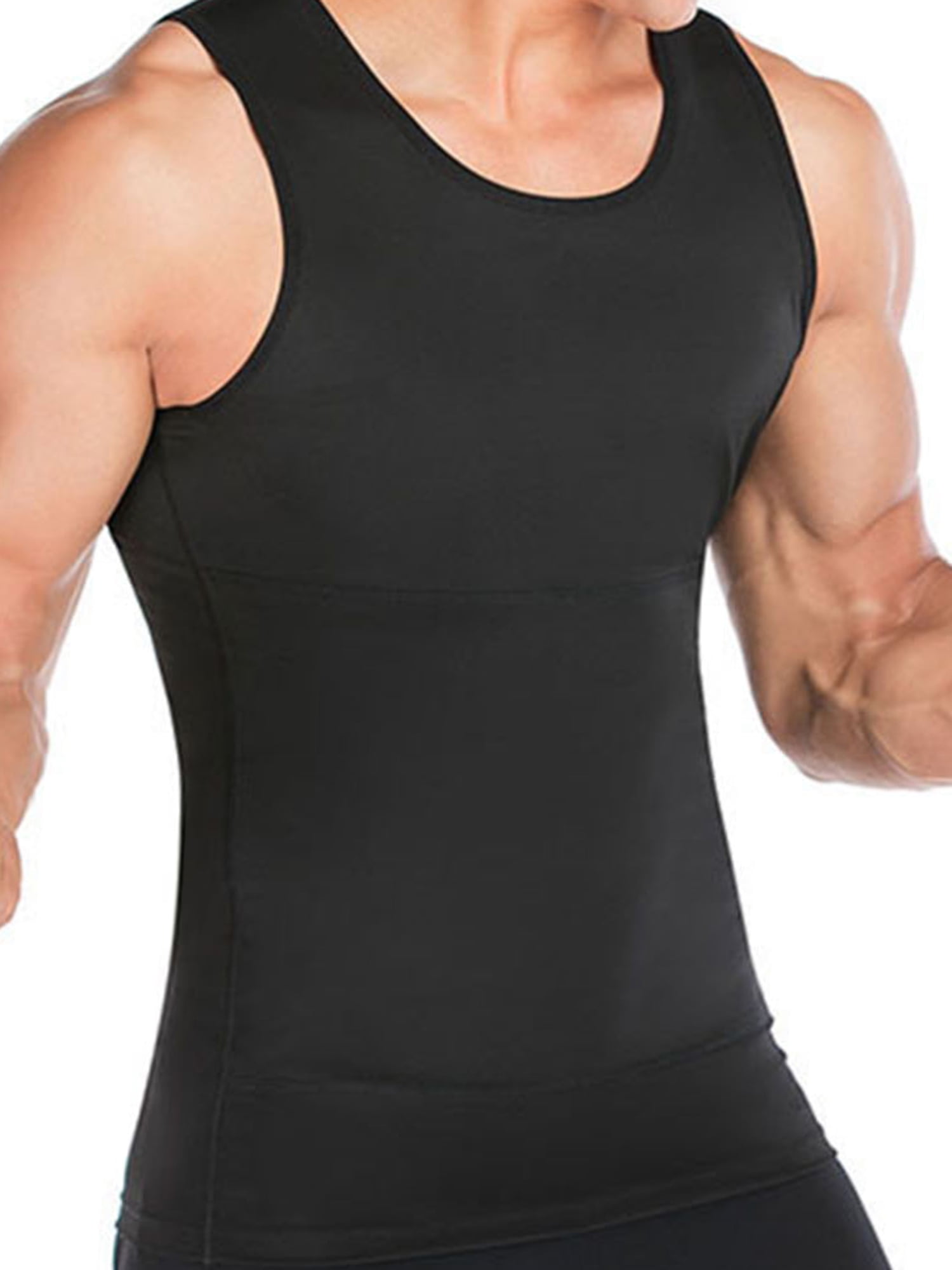 Men Shapewear Vest Seamless Shaper Top Sweatshirt Sportswear ...