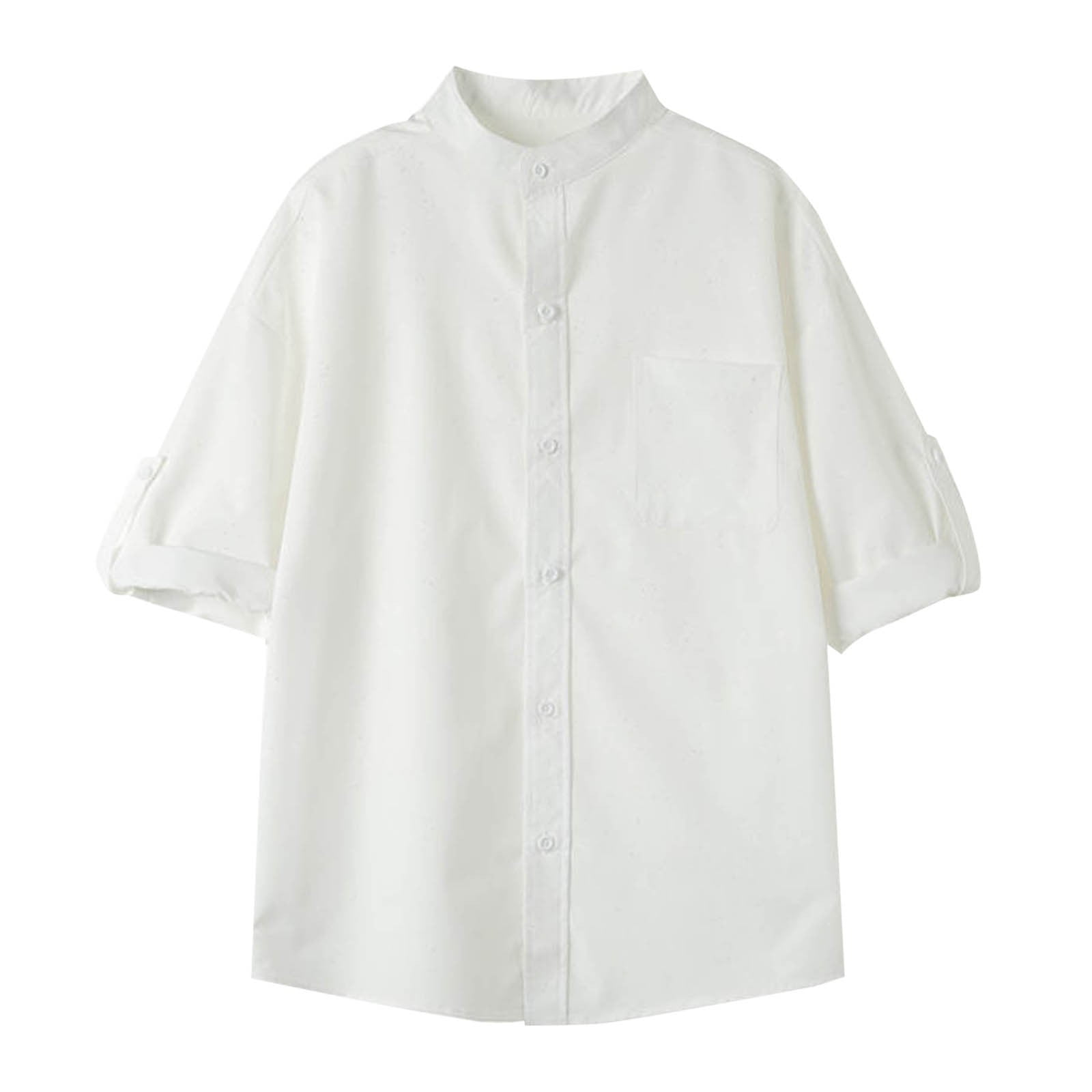 Men Shirt Male Casual Personality Short Sleeve Shirt Male Loose 7 ...