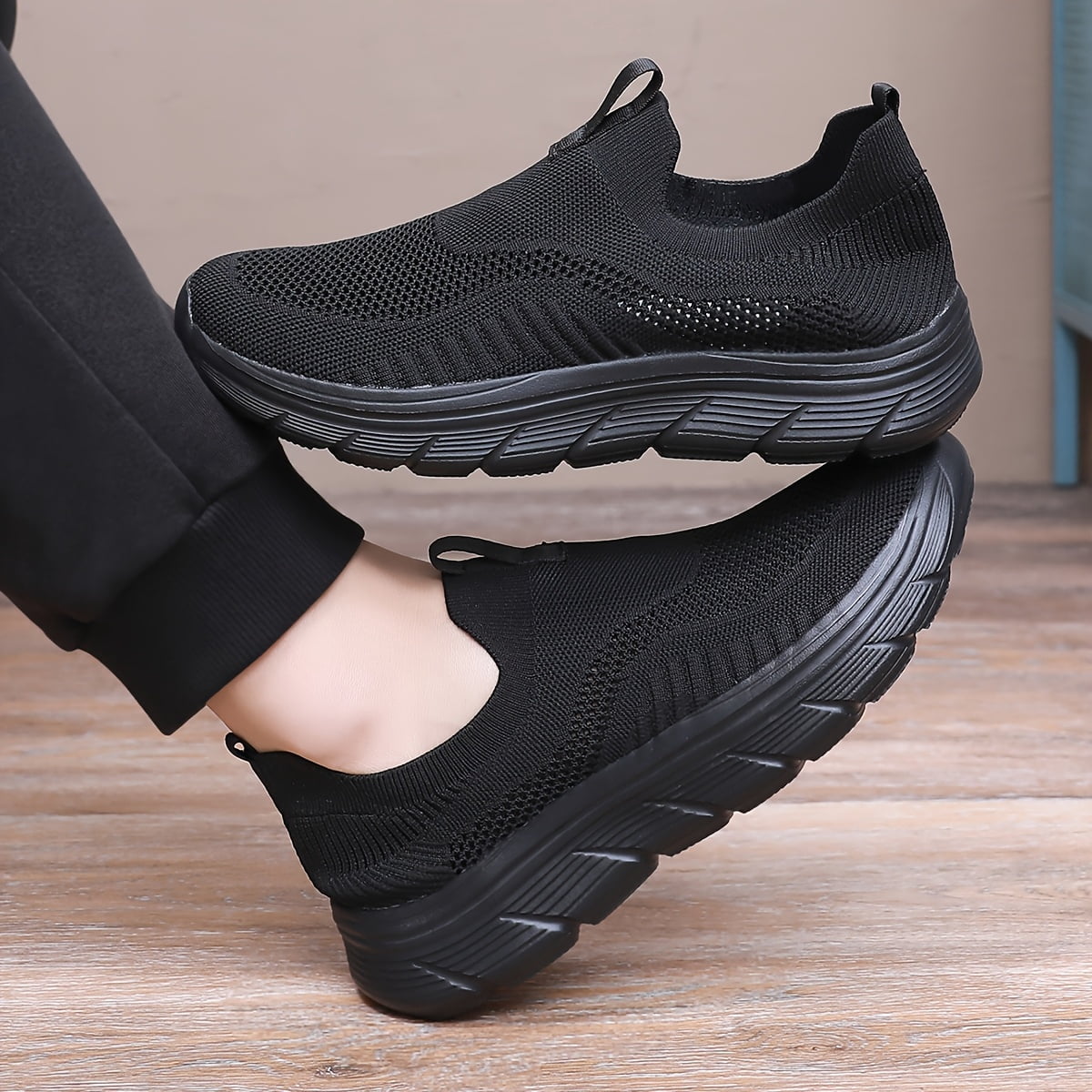 Men Shoes Allseason Kint / Casual Slip On Designer / Lightweight Sock ...