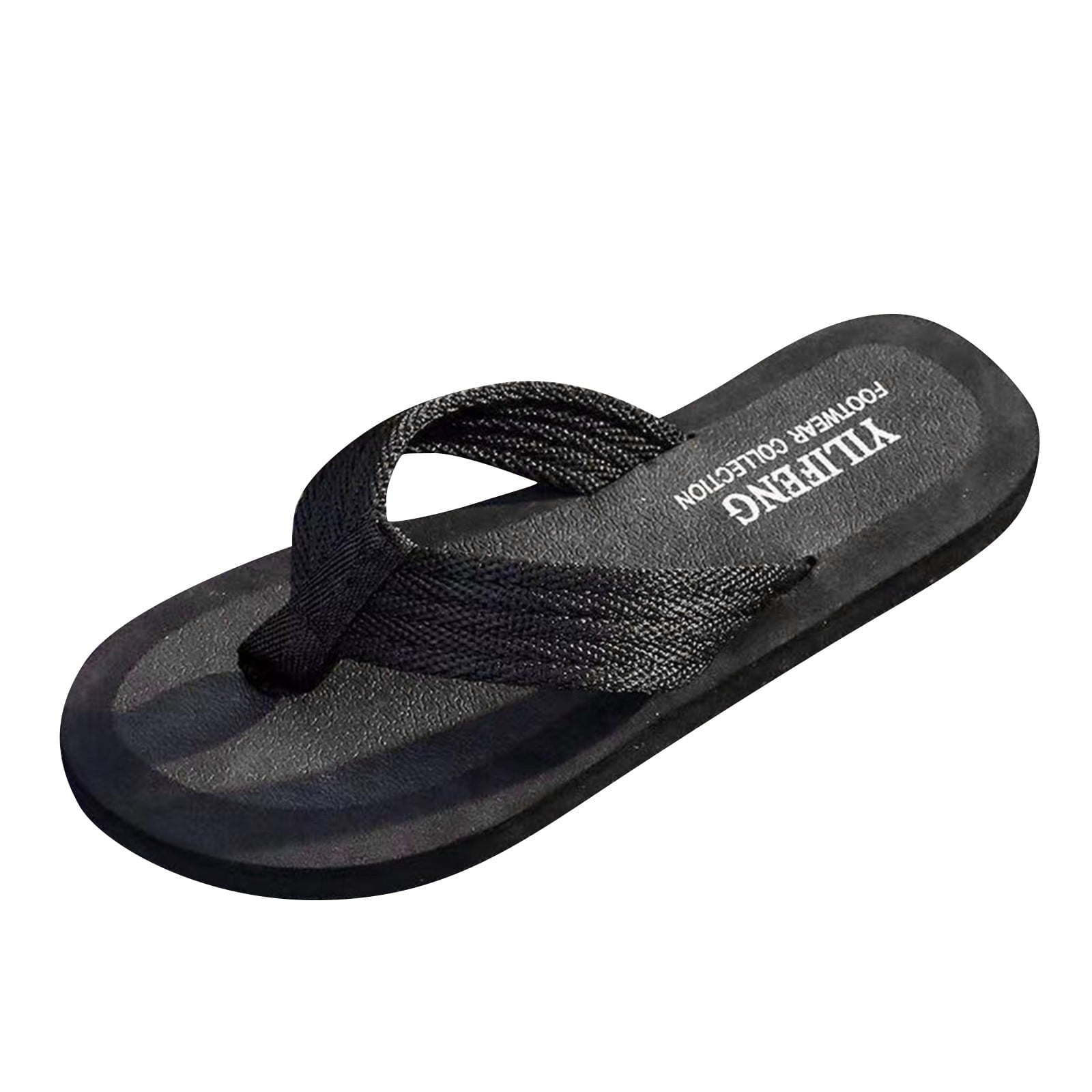 Men Shoes Fashion Beach Flip Flops Flat Toe Sandwich Beach Flip Flops ...