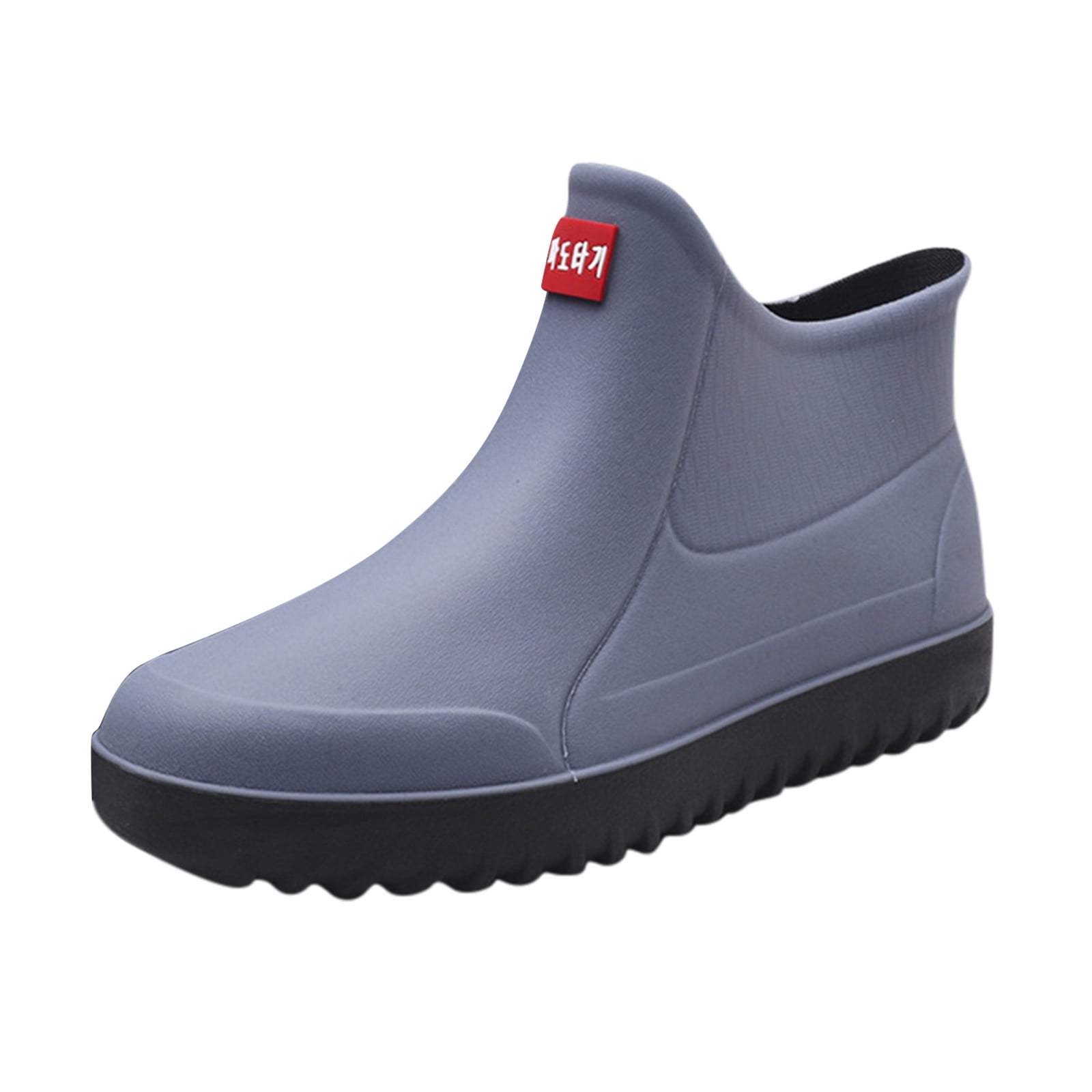 Men Short Rain Walking Boots Mens Boots Waterproof Garden Habit Youth ...