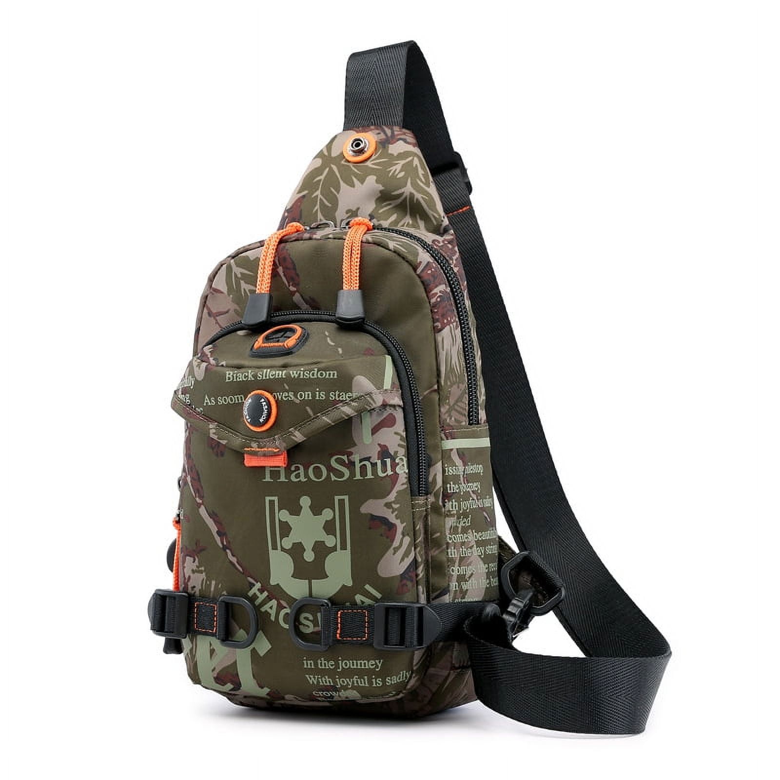 Men Shoulder Cross Body Chest Bag Sling Backpack Small Rucksack ...