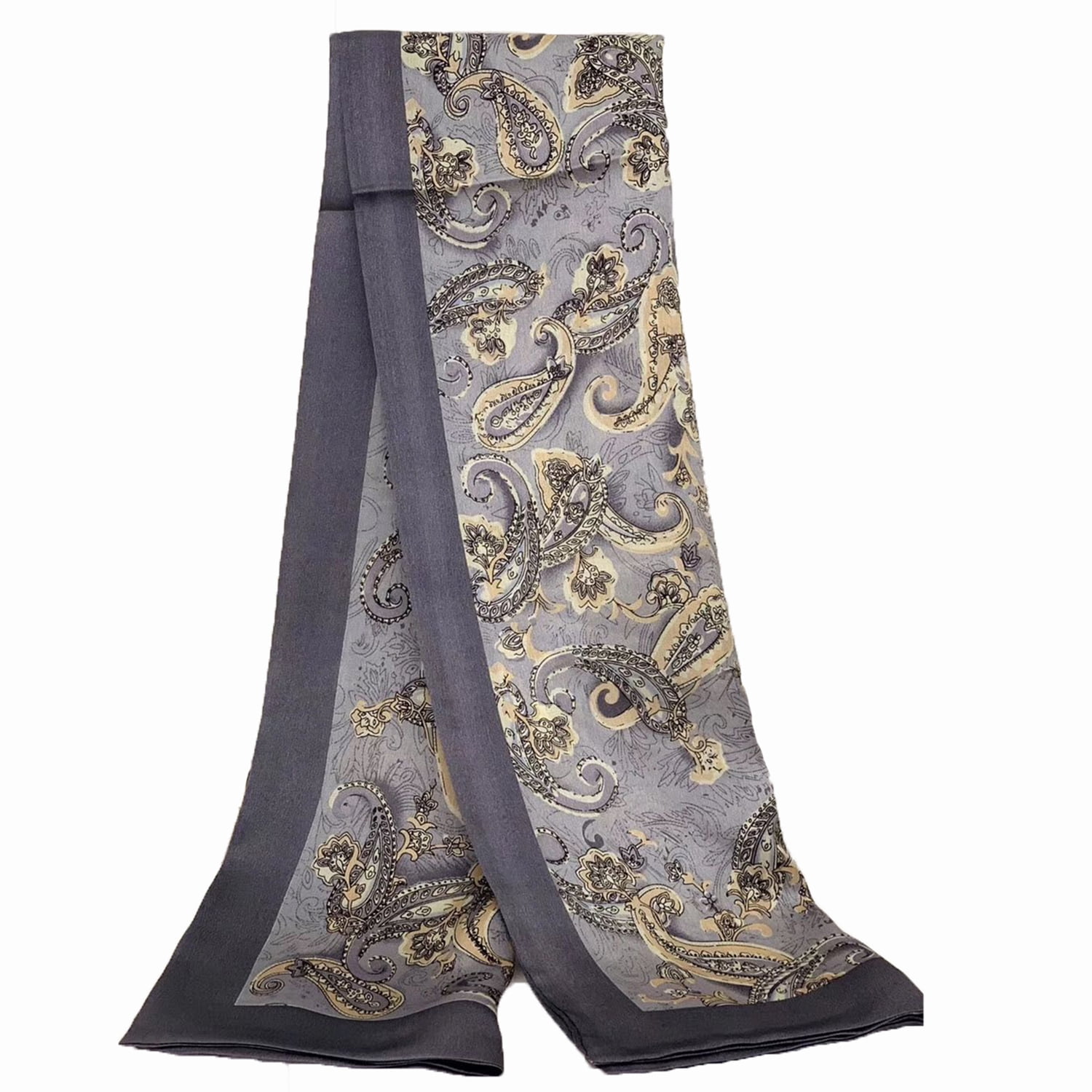 Men Silk Scarves 100 Silk Scarf Neckwear Wrap Neckerchief Formal Casual ...