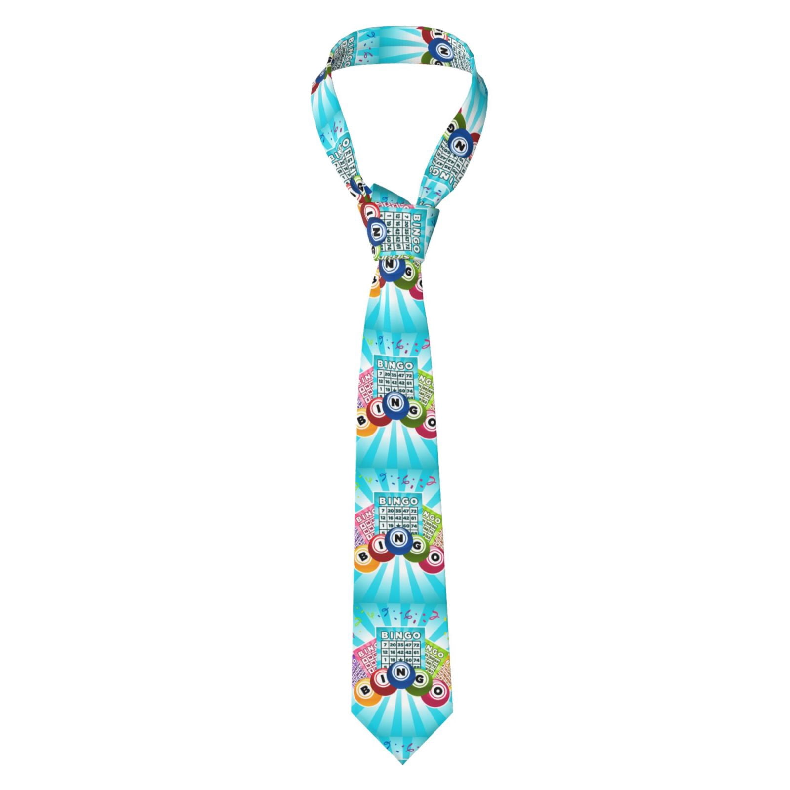 Men Silk Tie Bingo Cards Mens Necktie for Business and Wedding ...