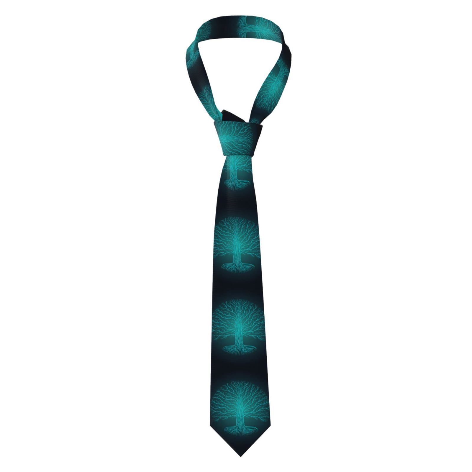 Men Silk Tie Ethnic Tree With Curved Leafless Branches Middle Eastern ...