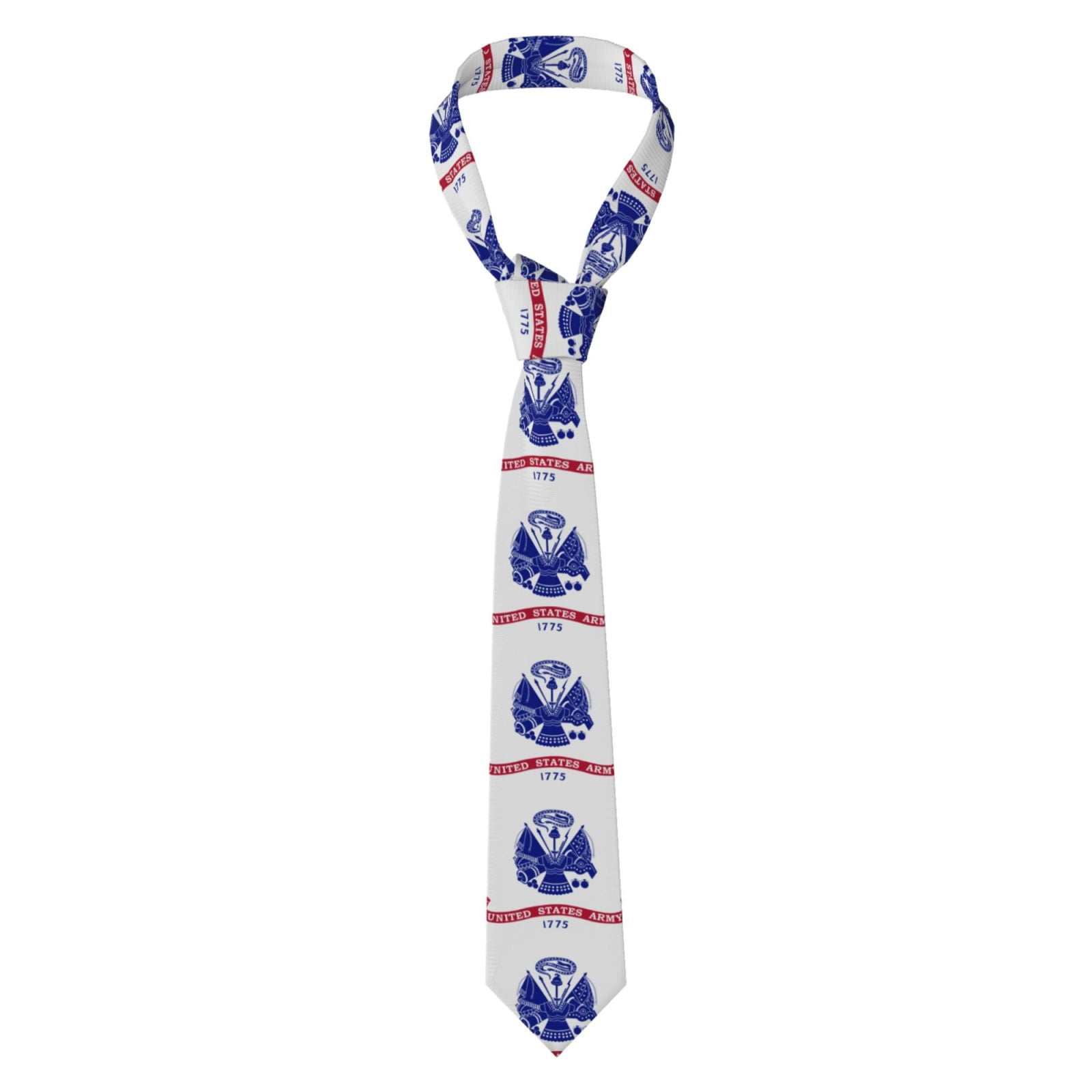 Men Silk Tie Flag Of The United States Army Mens Necktie for Business ...
