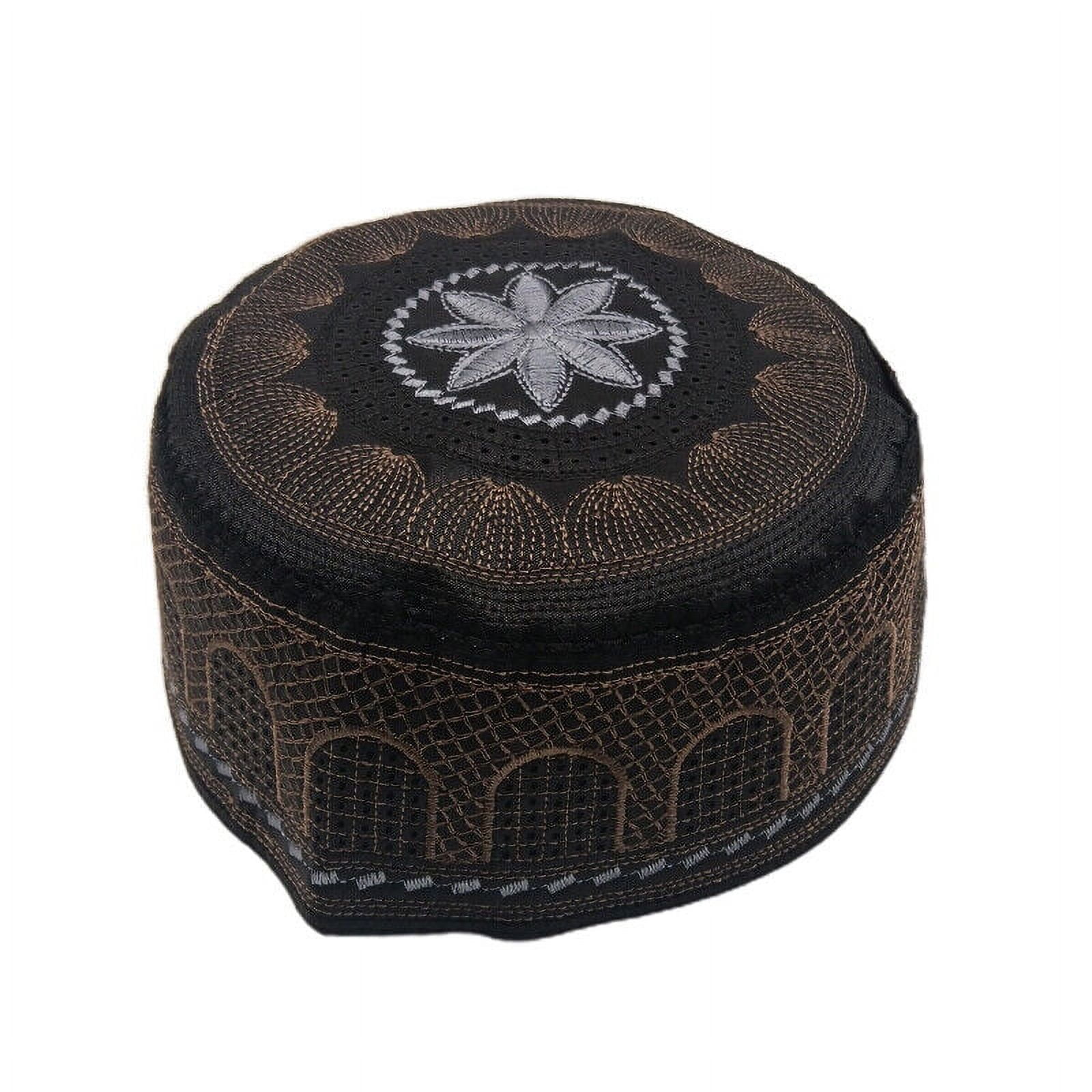 Men Skull Cap Muslim Islamic Prayer Hat Kufi Head Wear Ramadan Praying ...