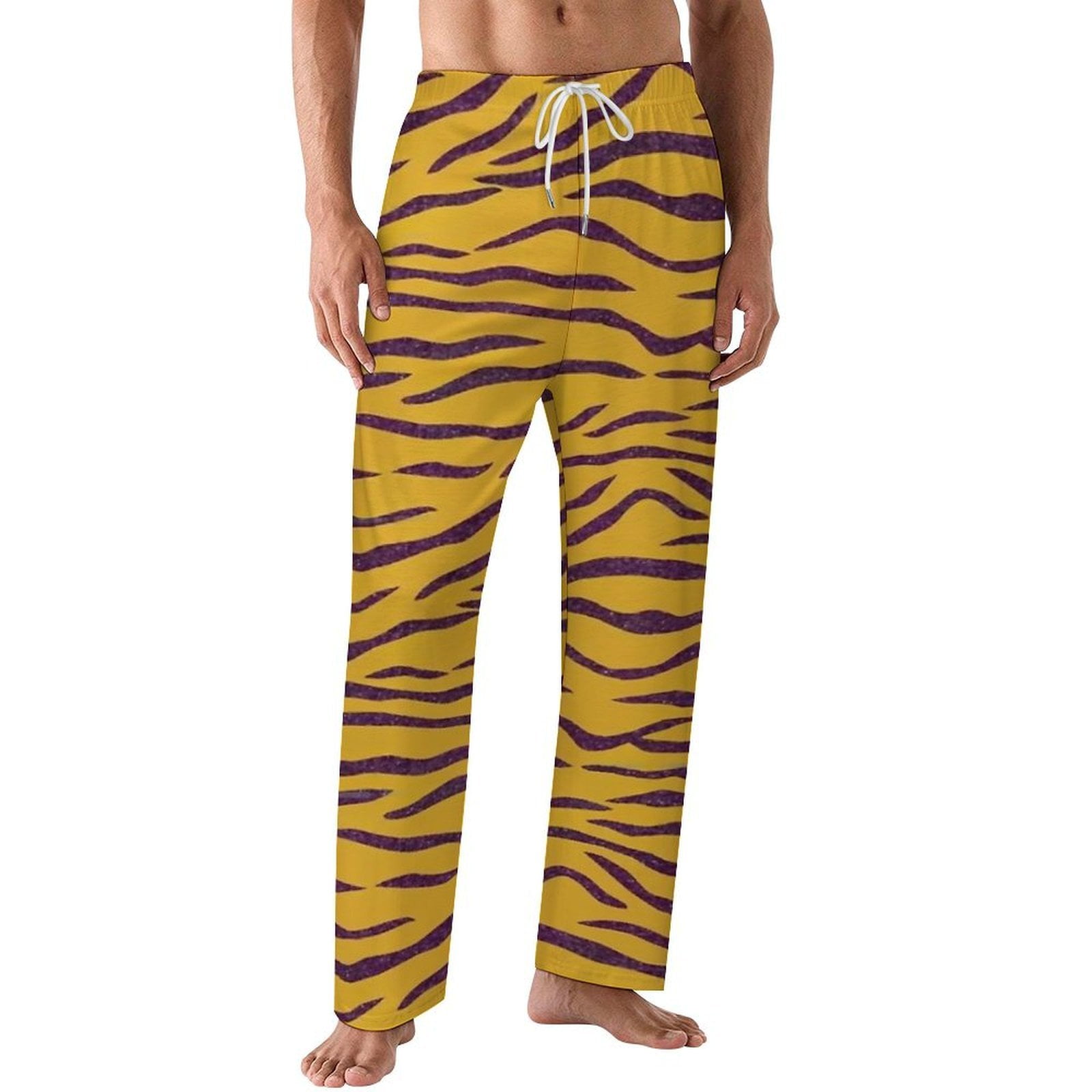 Men Sleep Bottoms Male Lounge Trousers Men's LSU Tiger Stripes Pajama ...