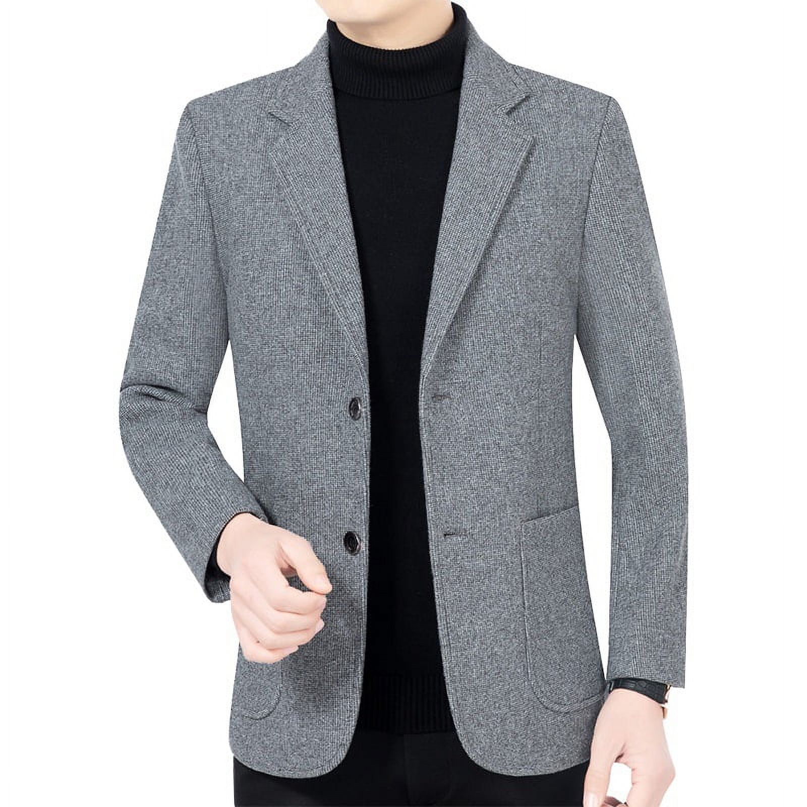 Men Slim Blazers Jackets New Spring Autumn Male Business Casual Suit ...