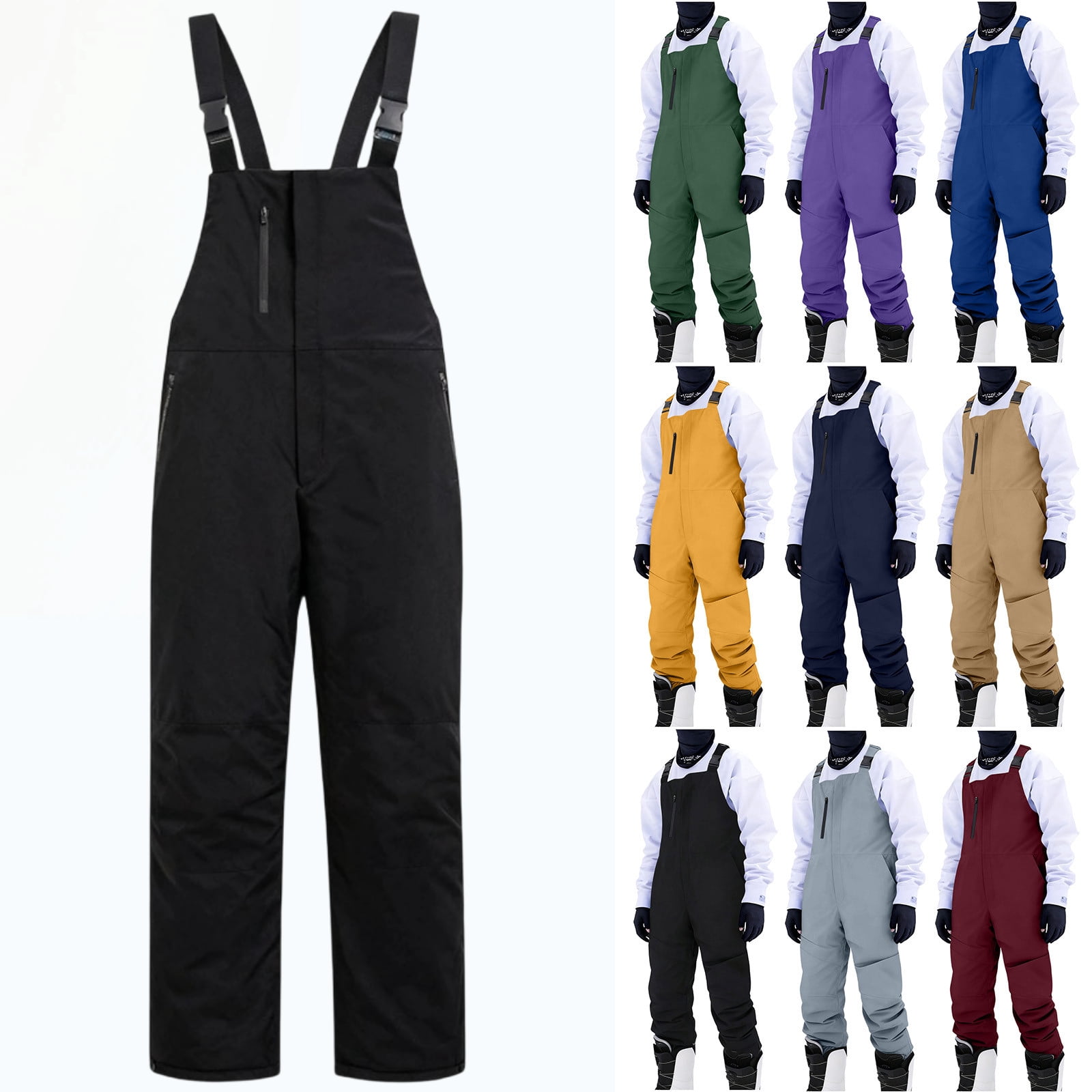 Men Snow Ski Snowpants Men's Waterproof Windproof Insulated Snow Ski ...