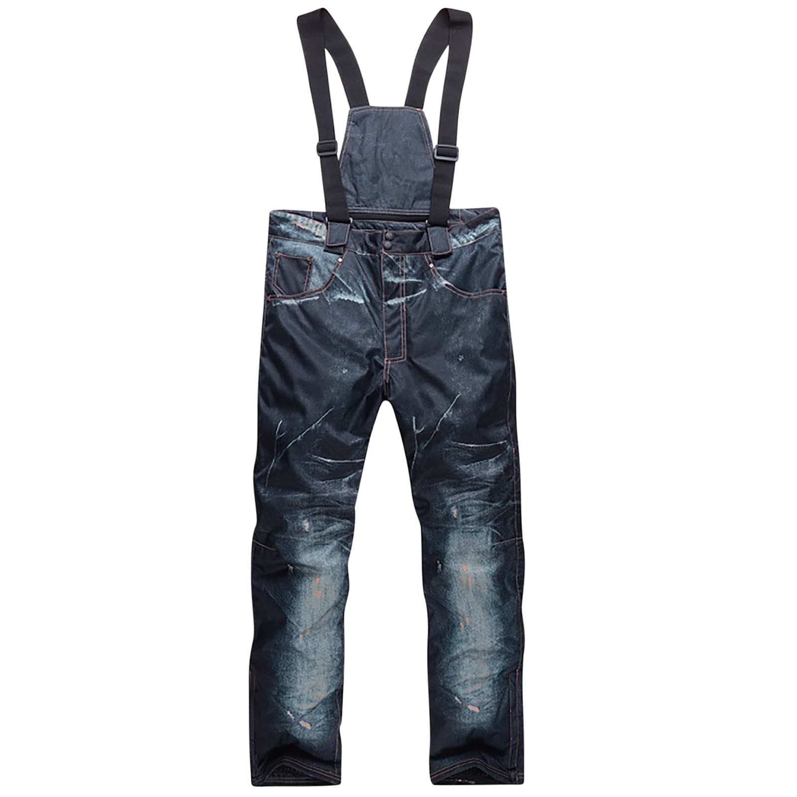 Men Snowboard Overalls Jeans Windproof Waterproof Snowboarding Snow ...