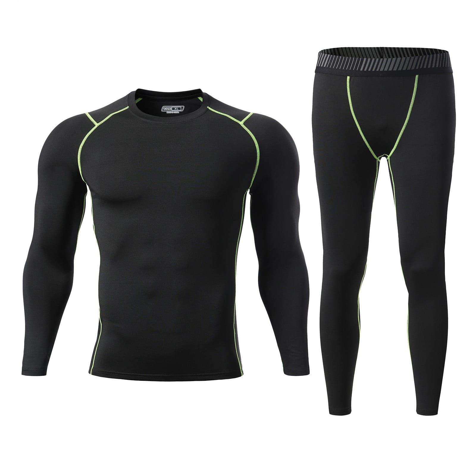 JIKNTTR Men Soft Thermal Underwear Cold Weather Quick Heating Clothes ...