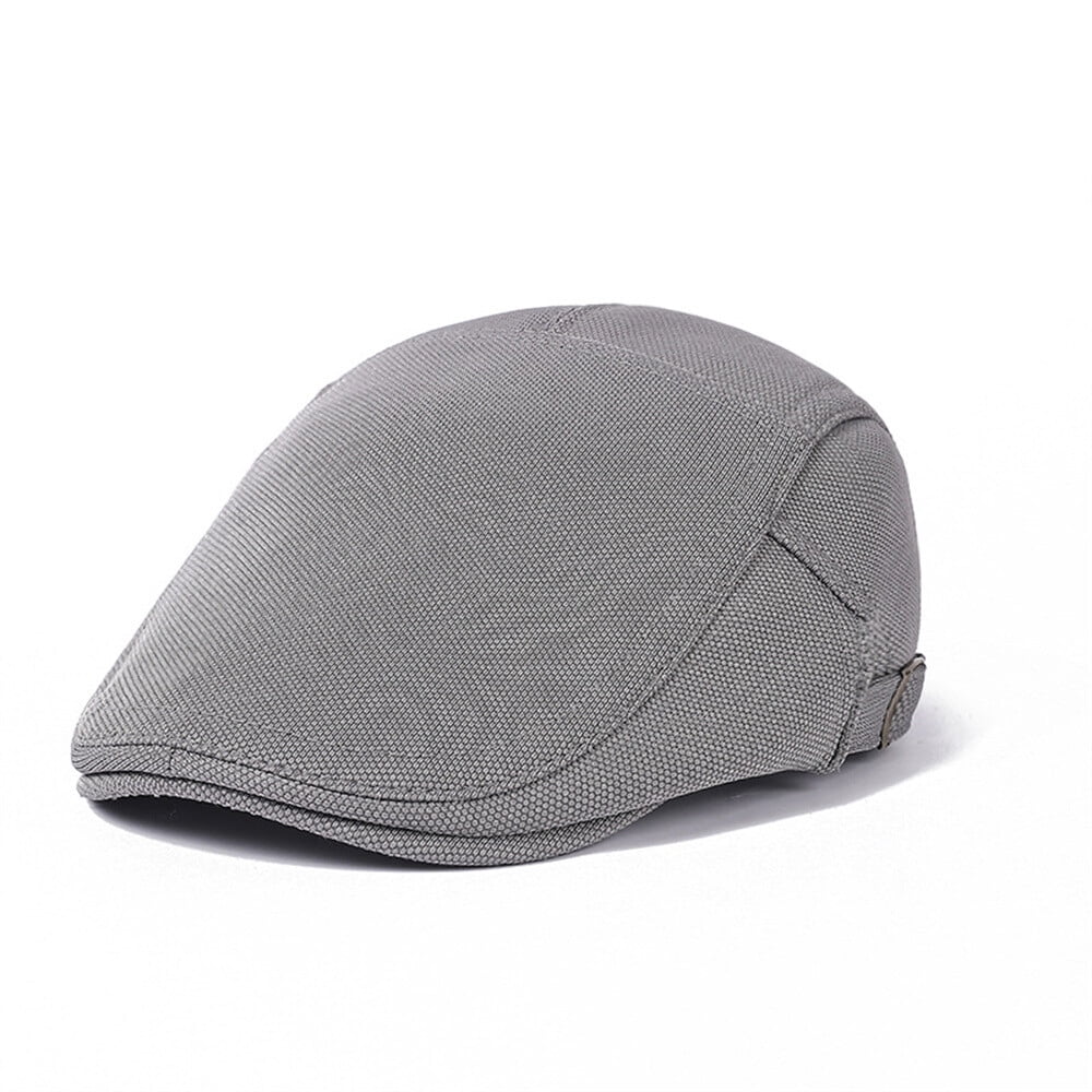 Men Solid Cotton Newsboy Gatsby Hats Outdoor Driving Golf Beret Travel ...