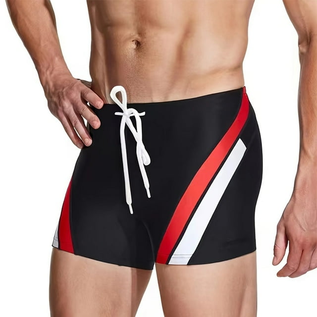 Men Splicing Shorts Swimwear Underwear Swimming Trunks Beach Boxer