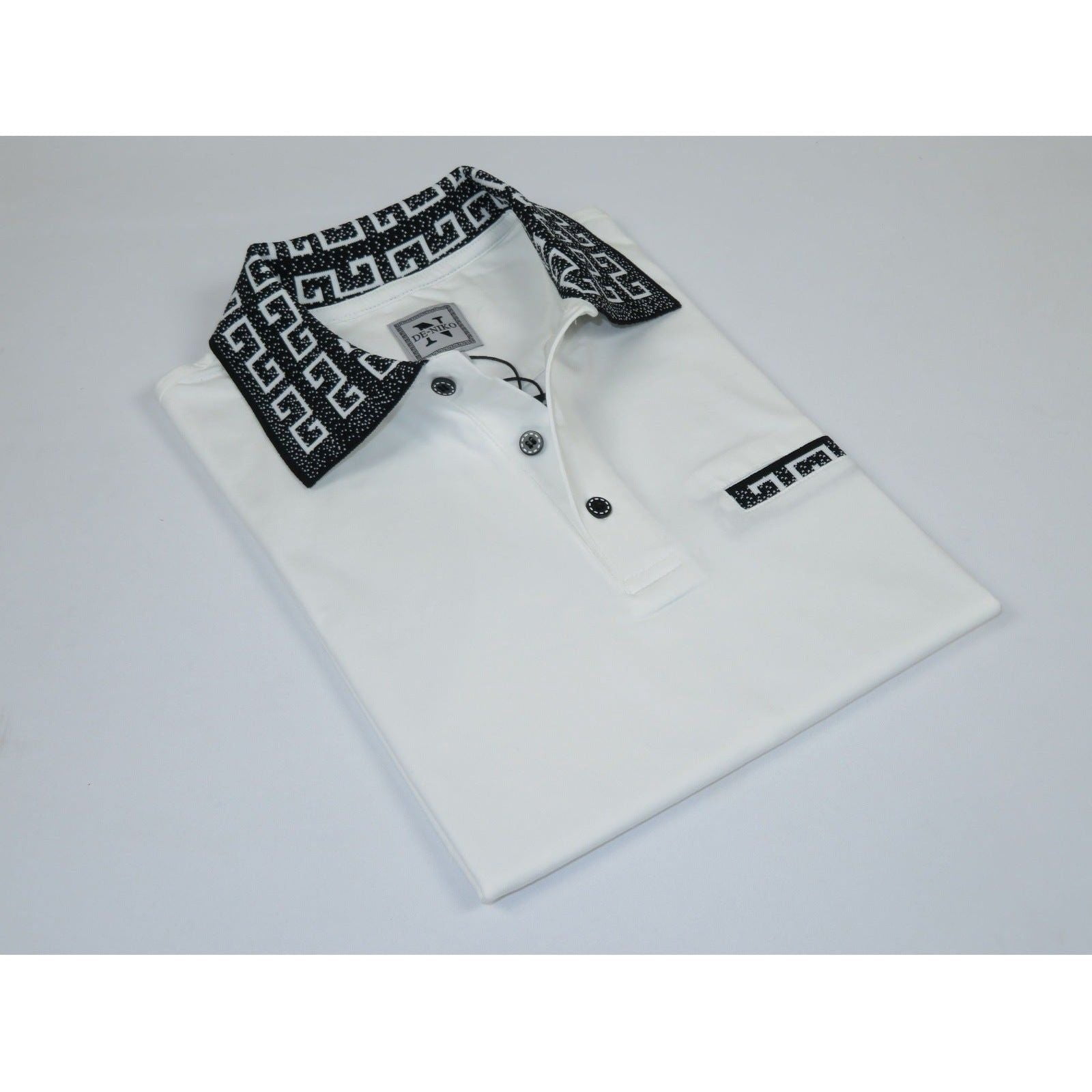 Men Sports Shirt DE-NIKO Short Sleeves Cotton Fashion Polo Shirt DBK109 ...