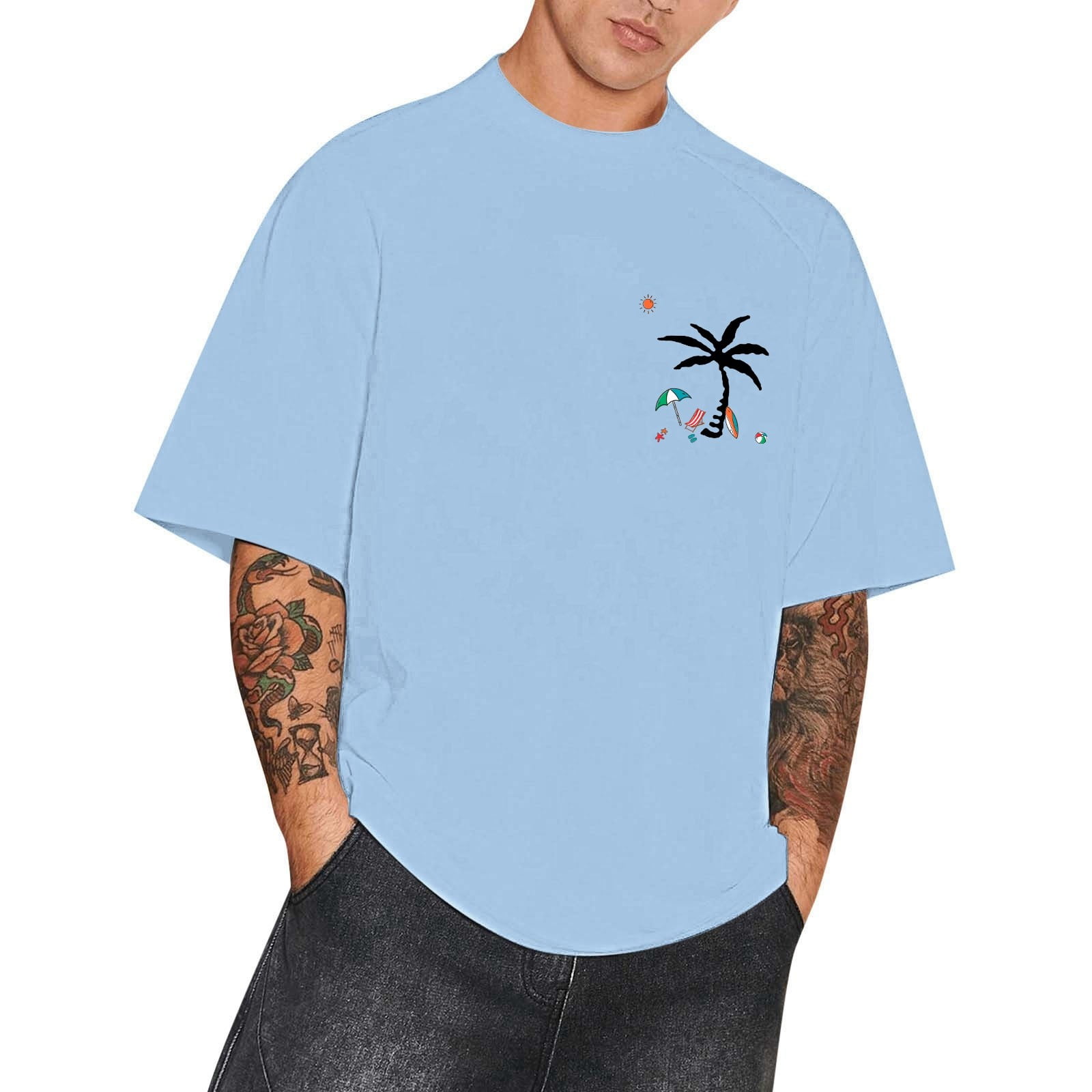 Men Summer Tops Active 5 Men Shirts Long Sleeve Clothes Hide Tummy ...