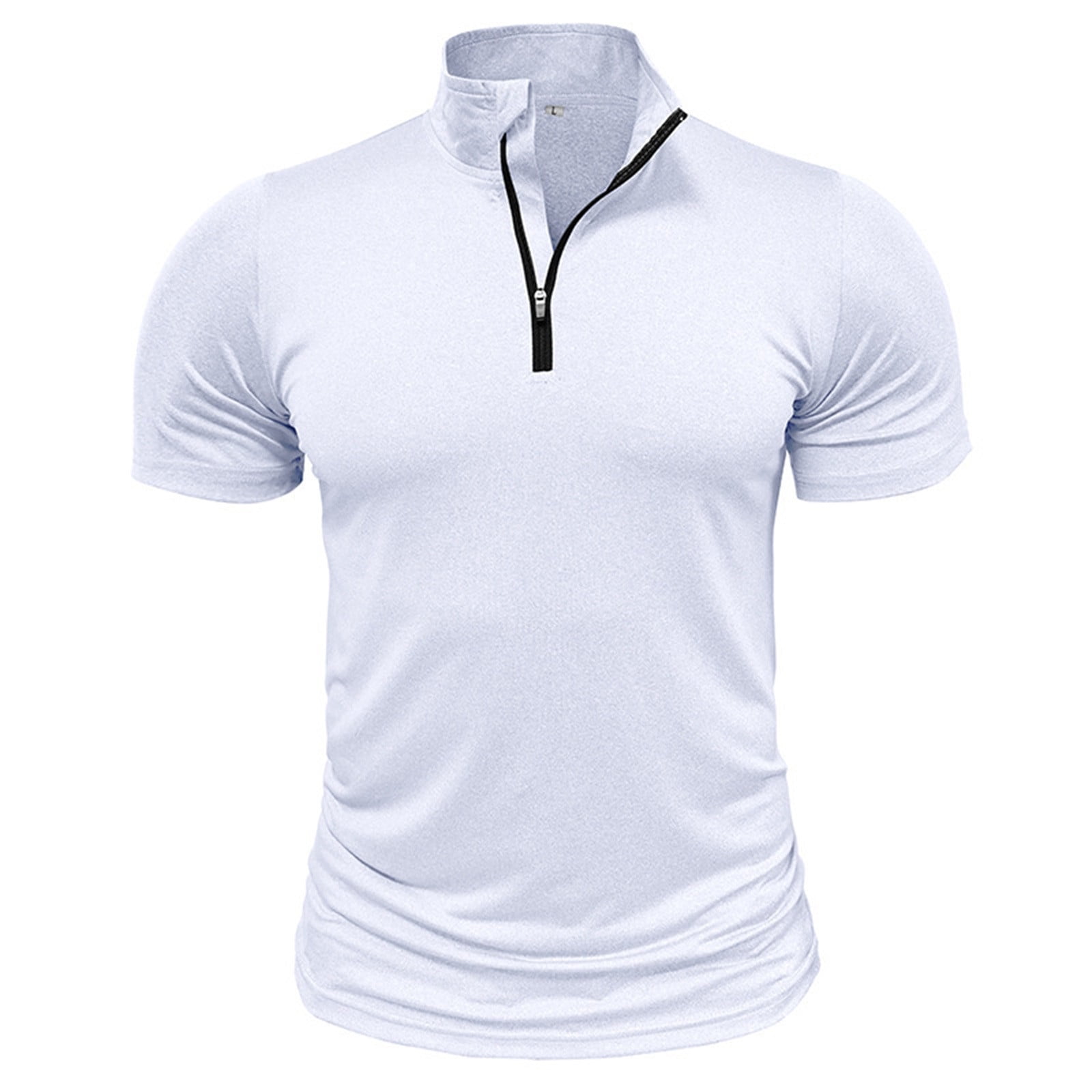 Men Summer Tops T Shirt Short Sleeve Knit Shirts Men 13 1 Turtle Neck ...