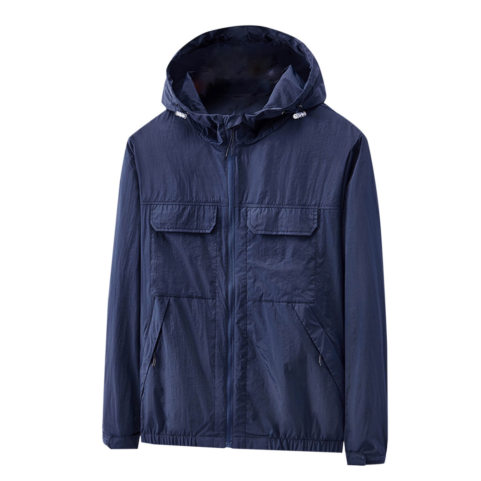 Men Sunscreen Motion Coat Casual Outdoors Lightweight And Thin Hooded ...