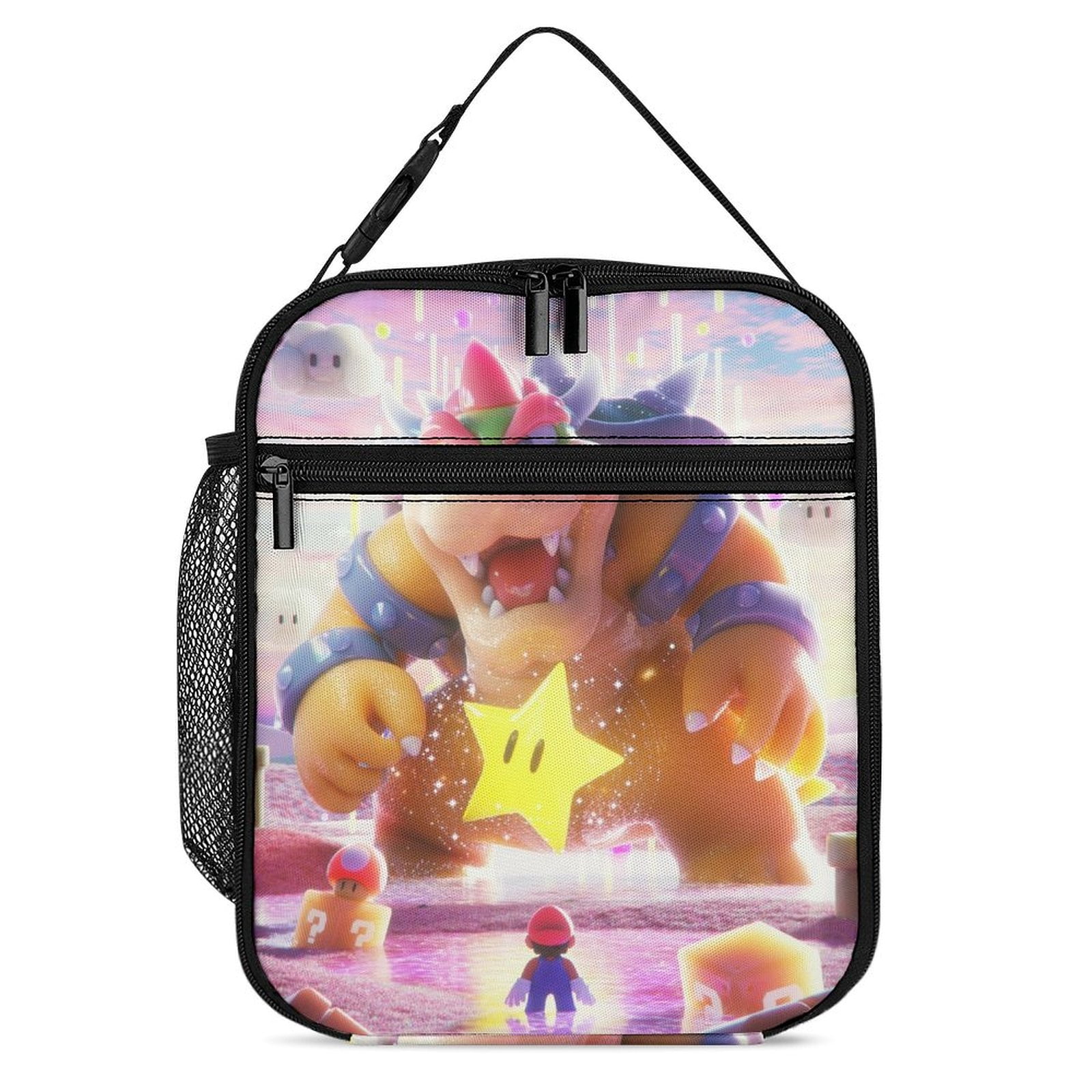Men Super Mario Lunch Box Bag Colorful 3D Print Cooler Tote Bags Cute ...