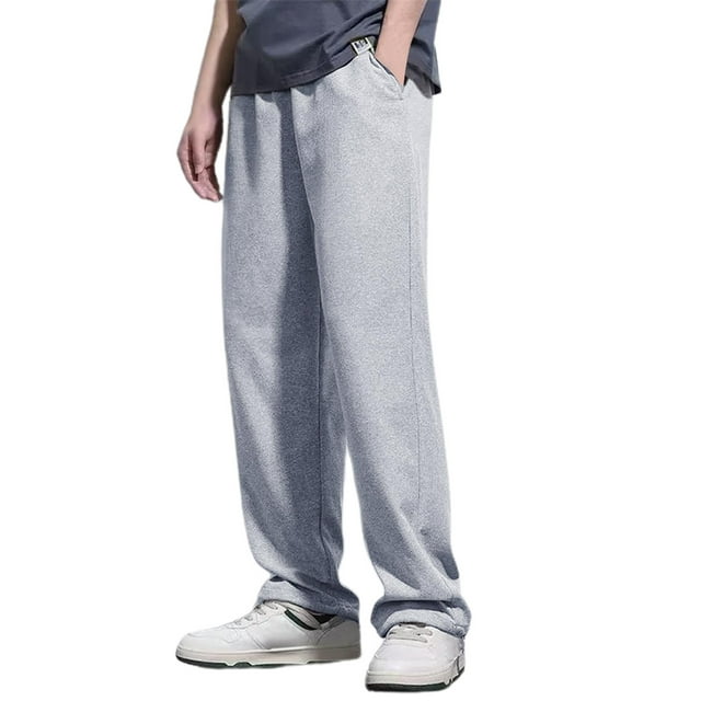 Men Sweatpants Mens Sweats Mens Baggy Sweatpants Leisure Solid Color