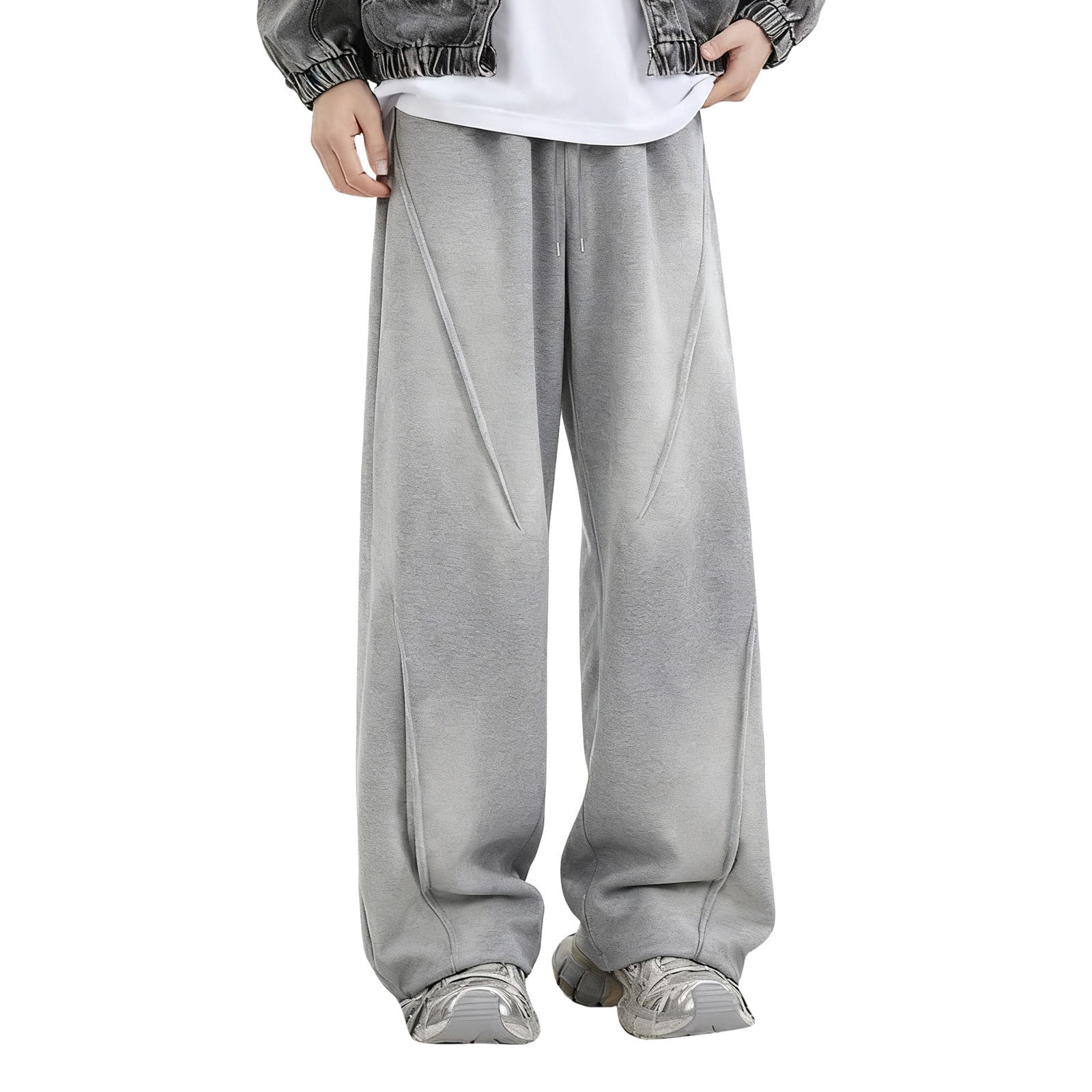 Men Sweatpants with Pockets Pants for Men Relaxed Fit Elastic Waist ...