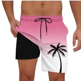 Men Swim Trunks with Compresssion Liner 7 Inch Inseam Board Shorts ...