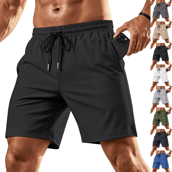 Men Swim Trunks with Mesh Lining Quick Dry Breathable Pockets for ...