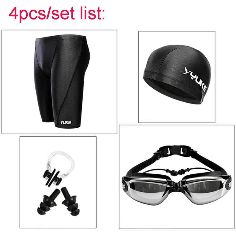 Men Swimming Shorts Waterproof Competition Swim Equipment Goggles with ...