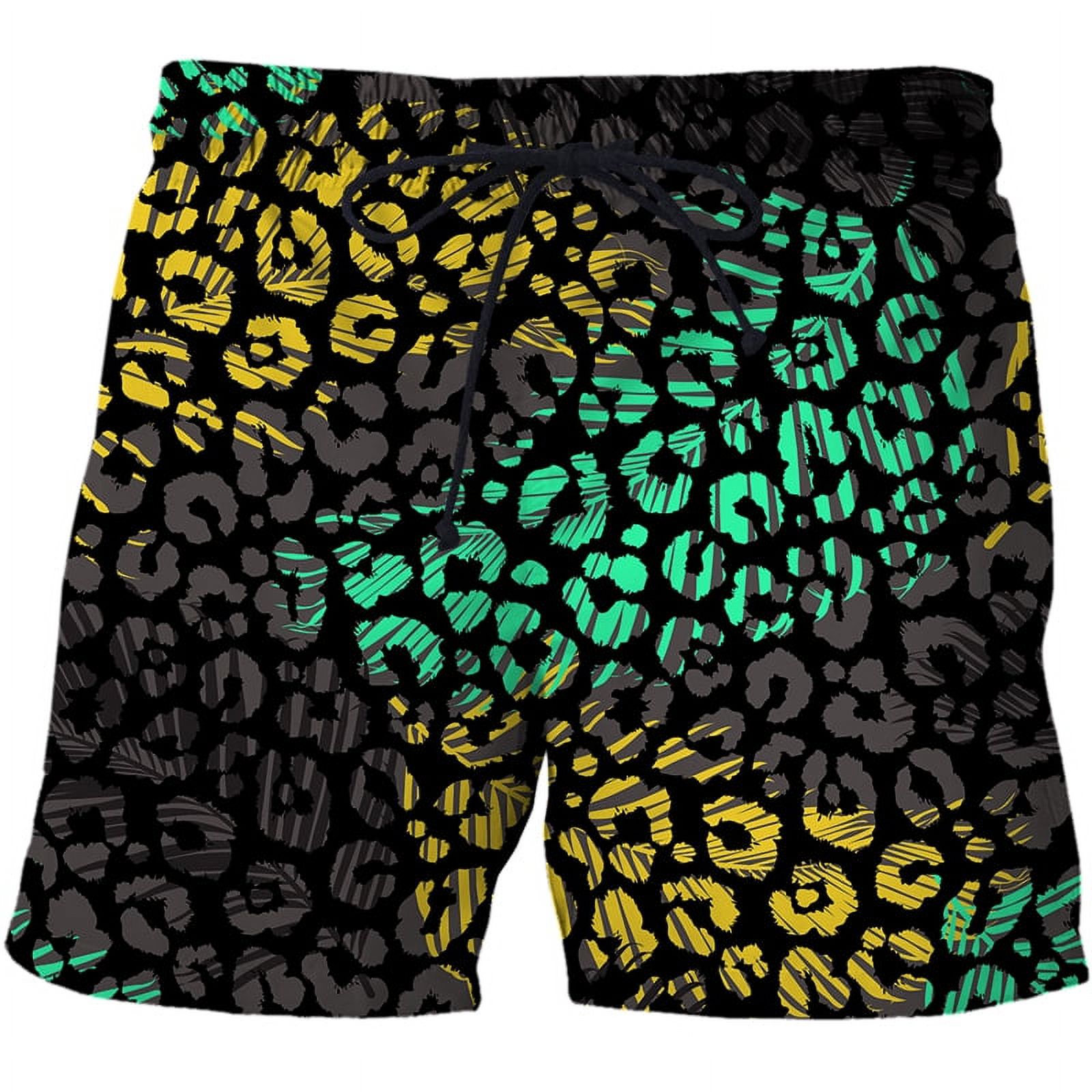 Men T-Shirt Men shorts 3D casual Leopard Printed men party clothing ...