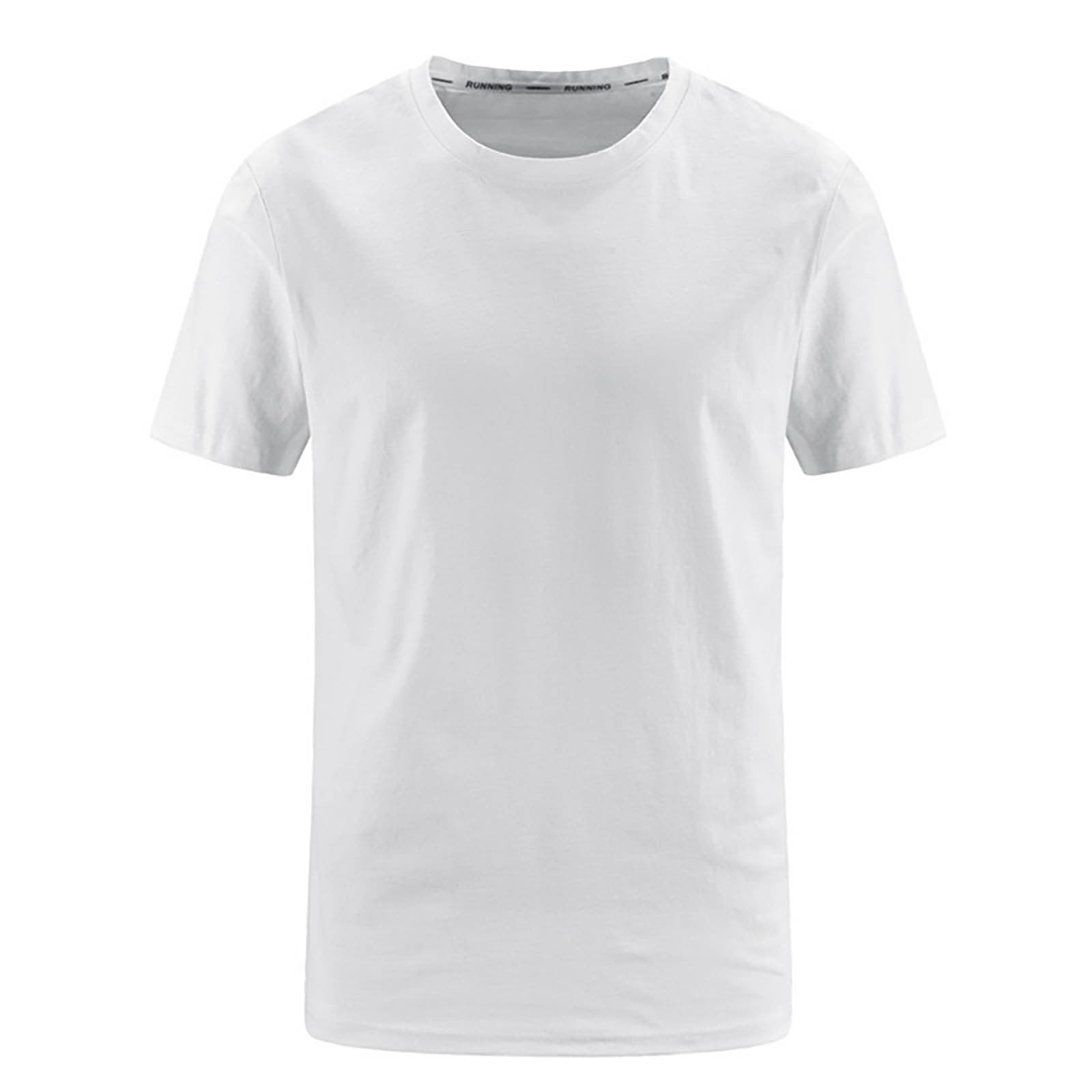 Men T-Shirts Assorted Men's Pocket Undershirt Pack, Polyester Crew Neck ...