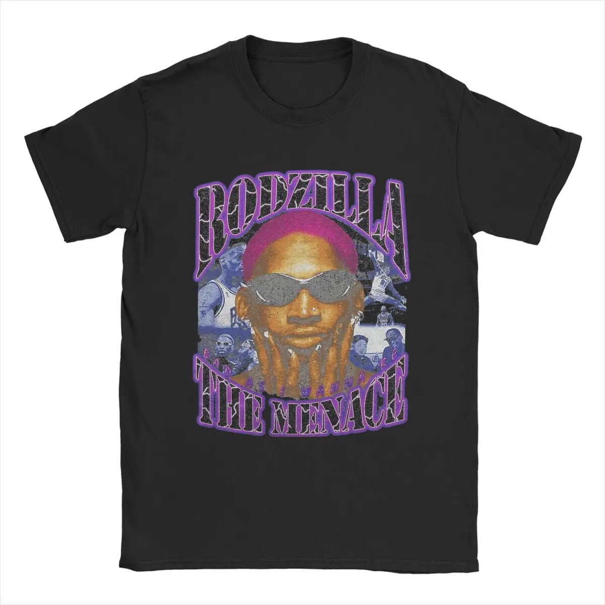 Men T-Shirts Dennis Rodman Basketball Awesome Pure Cotton Tee Shirt ...