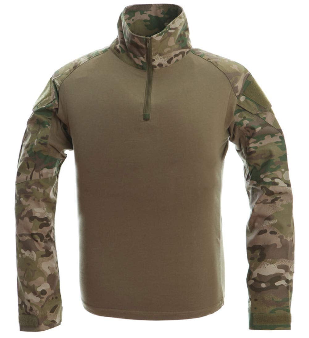 Men Tactical Military Combat Shirt Multicam Rapid Assault Male Army ...