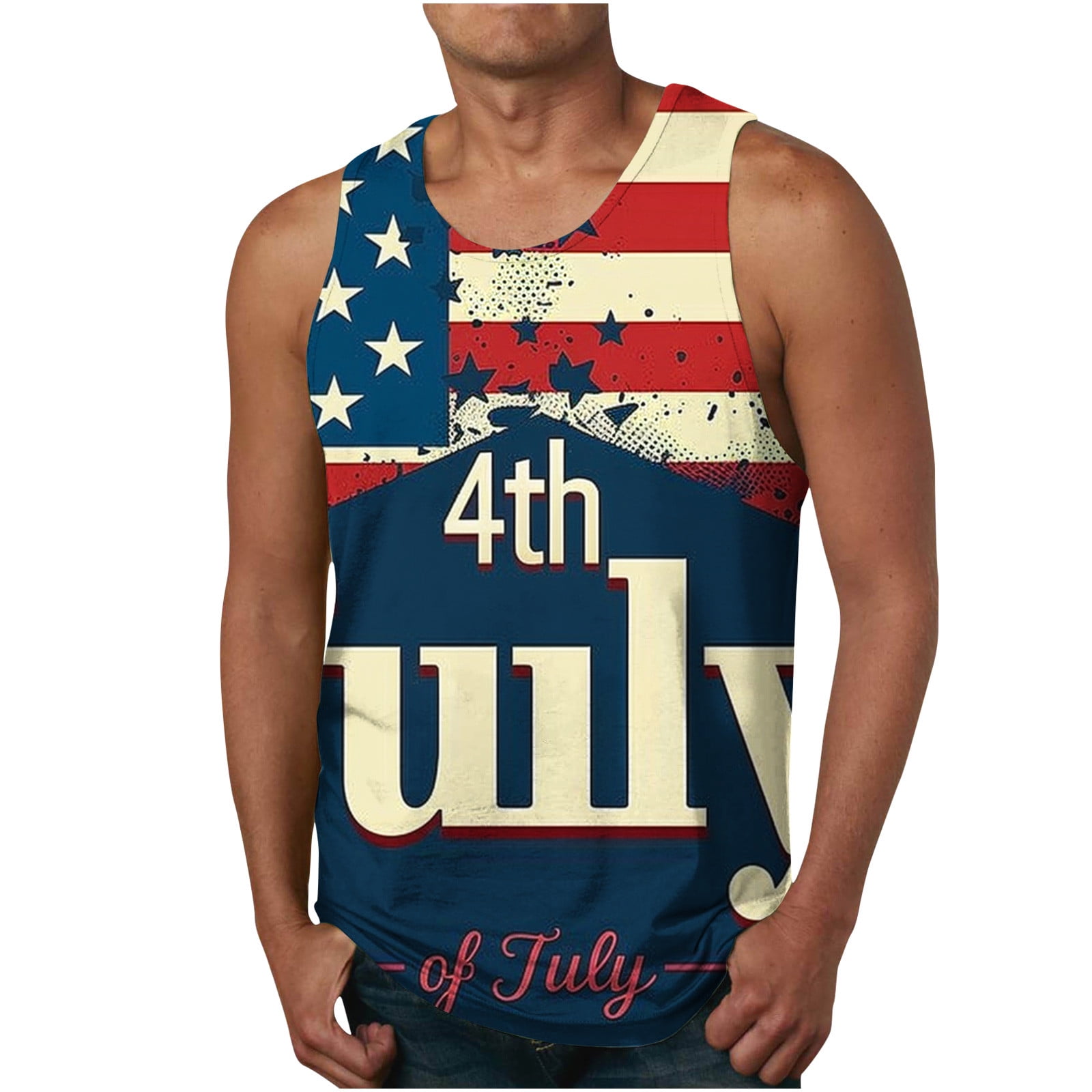 Men Tank Tops Assorted 4Th Of July Tank Tops Mens American Flag Shirts ...
