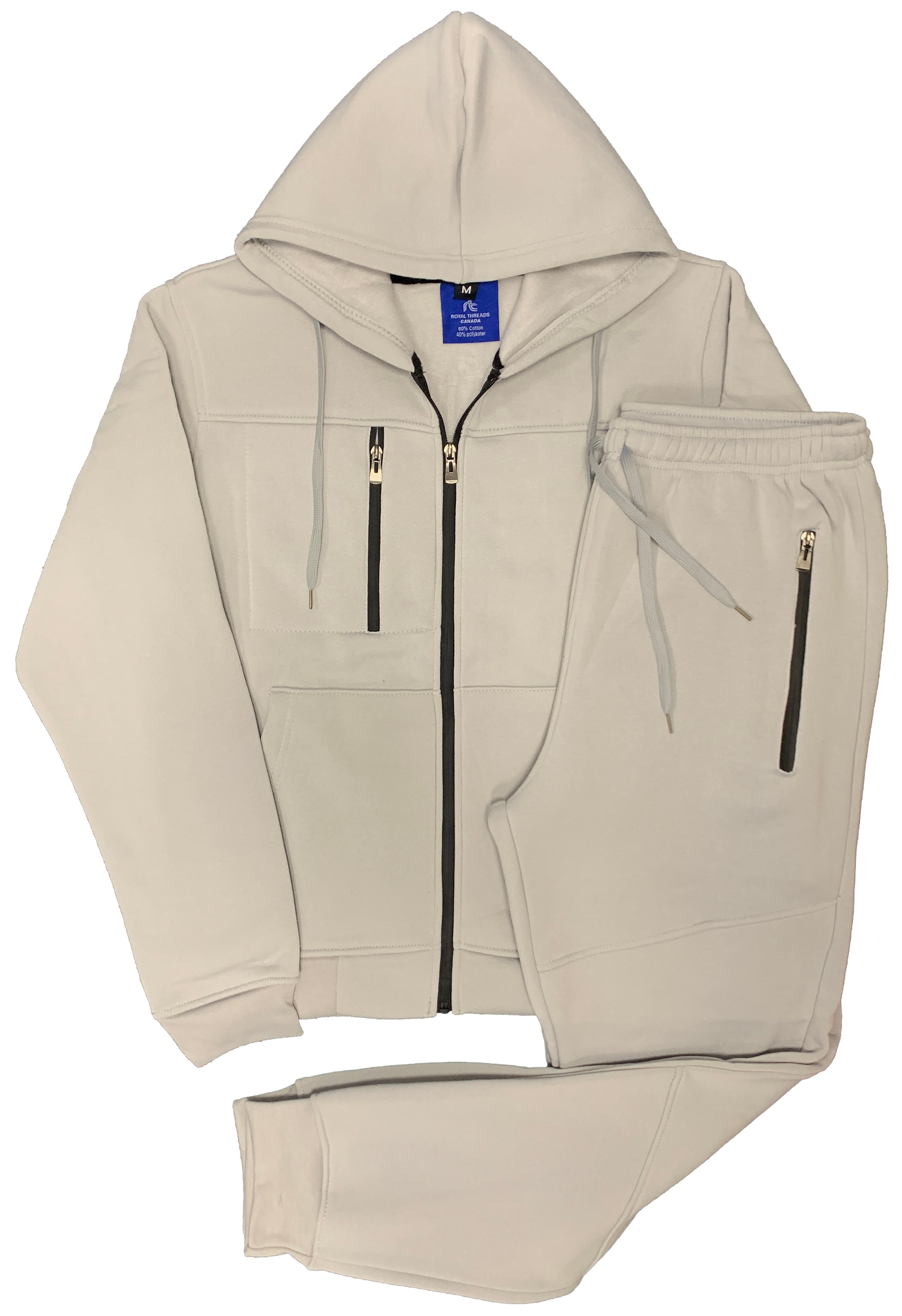 Men Tech Jogger Fleece Suit Top and Bottom Sweatsuit Outfit - Walmart.com